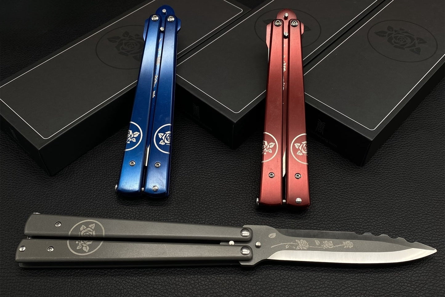 Flip into Style: Discover the TF2 Black Rose Balisong Replica! – Leones ...