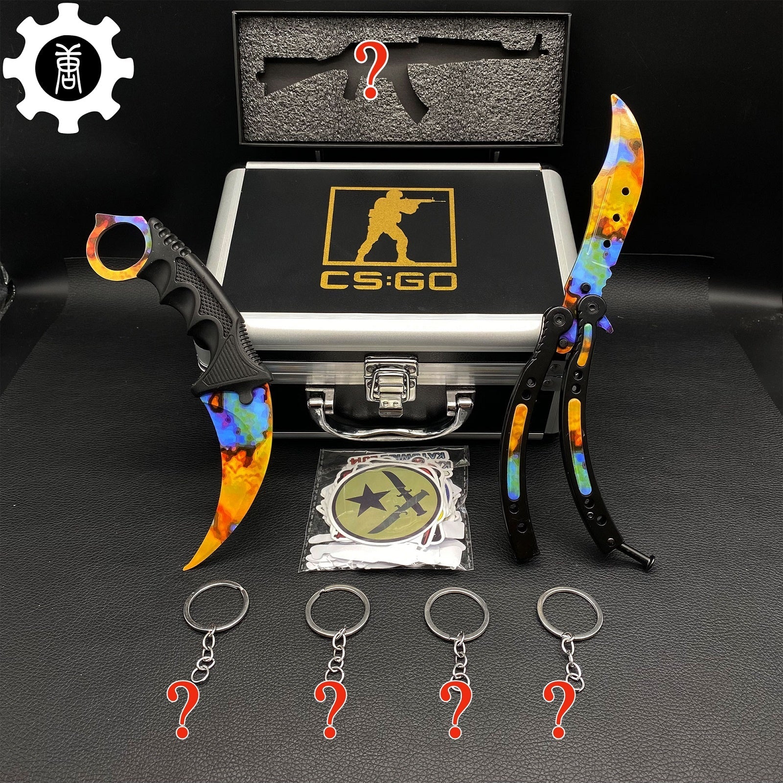 Case Hardened Skin Balisong & Karambit & Stickers & Keychains & AK With ...