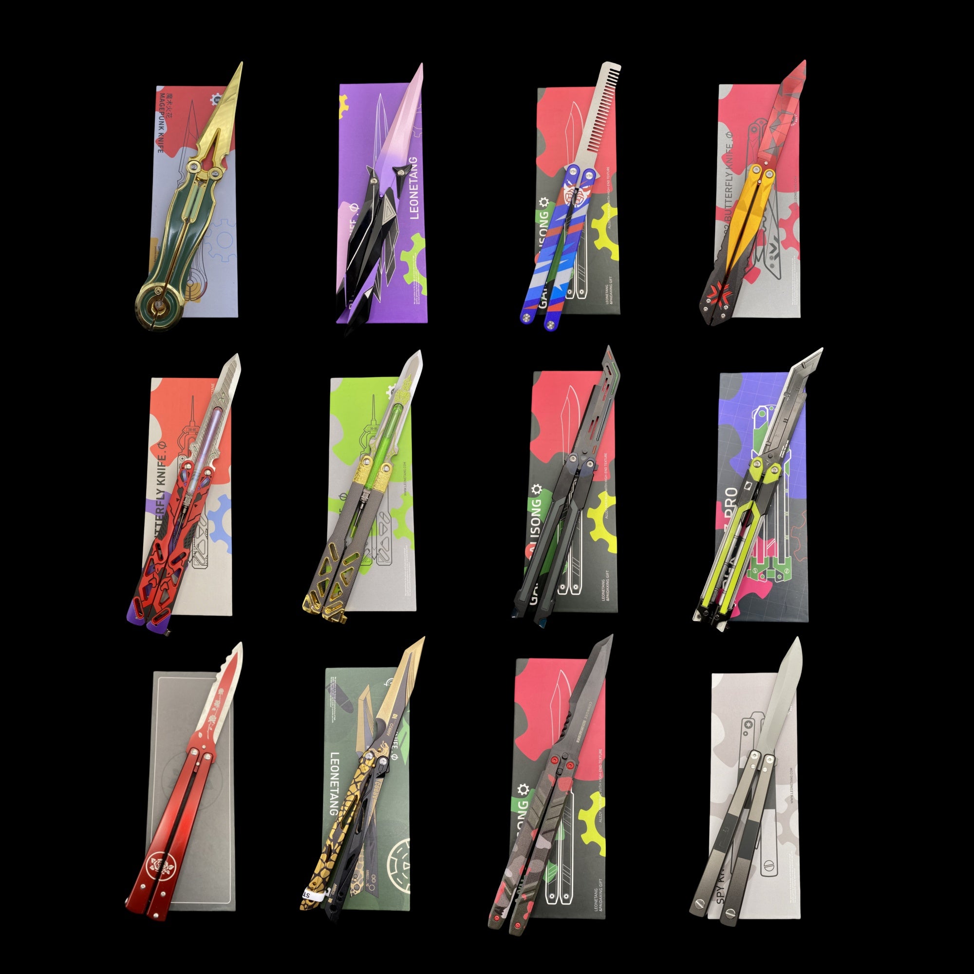 Hot Game Butterfly Knife IRL Game Balisong Collections – Leones ...