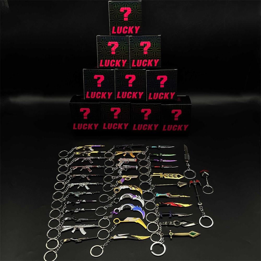 Metal Hot Game Weapons Blind box Mini Keychain Pendant Handicrafts ...