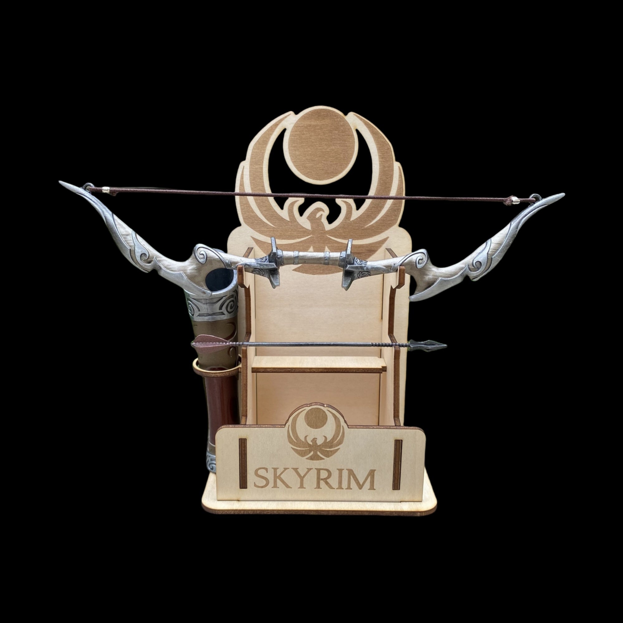 Skyrim Nightingale Bow Metal Miniature – Leones Marvelous Items