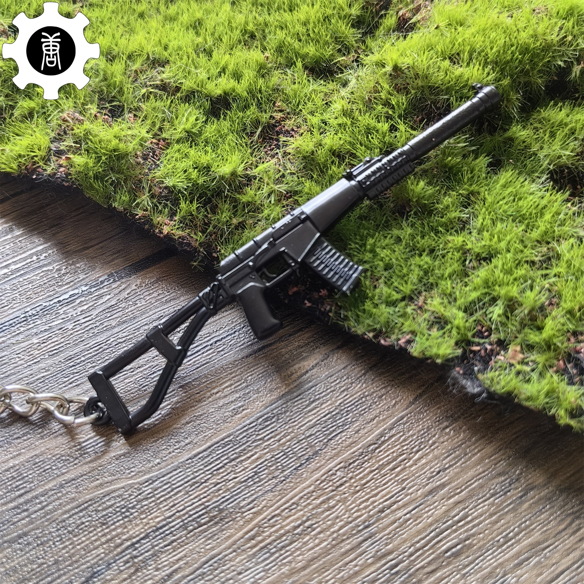 Mini AC-VAL Assault Rifle Model Metal Keychain – Leones Marvelous Items