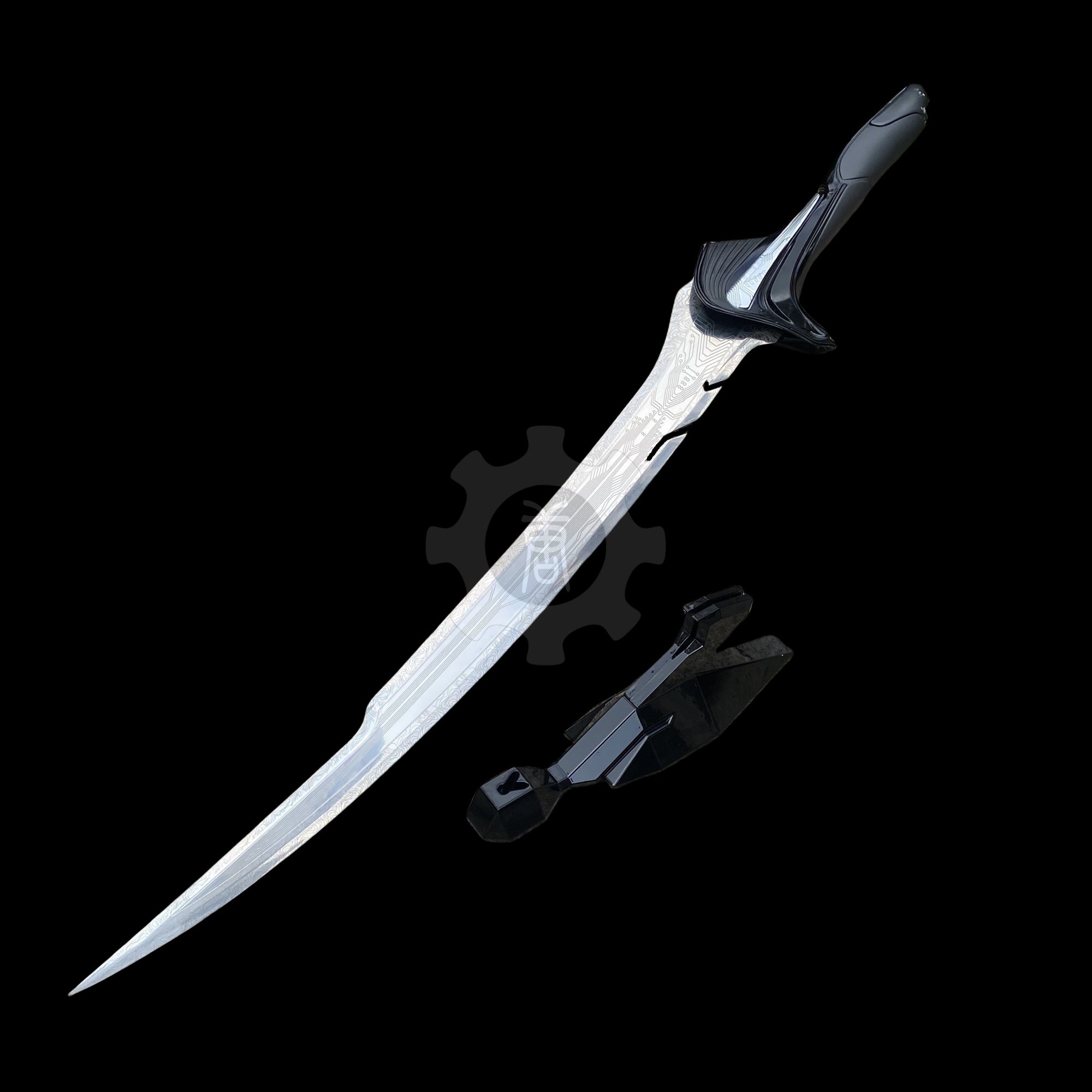 Life-Size Alita Sword Damascus Steel Blade Replica – Leones Marvelous Items