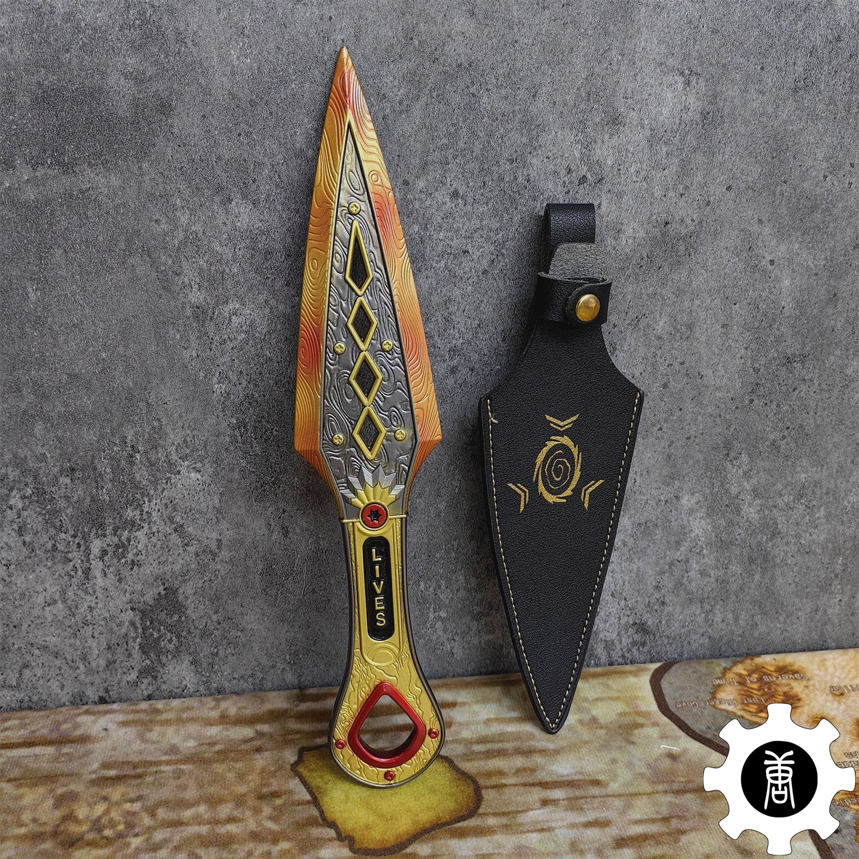 Metal Wraith Kunai Color Life Size Replica – Leones Marvelous Items