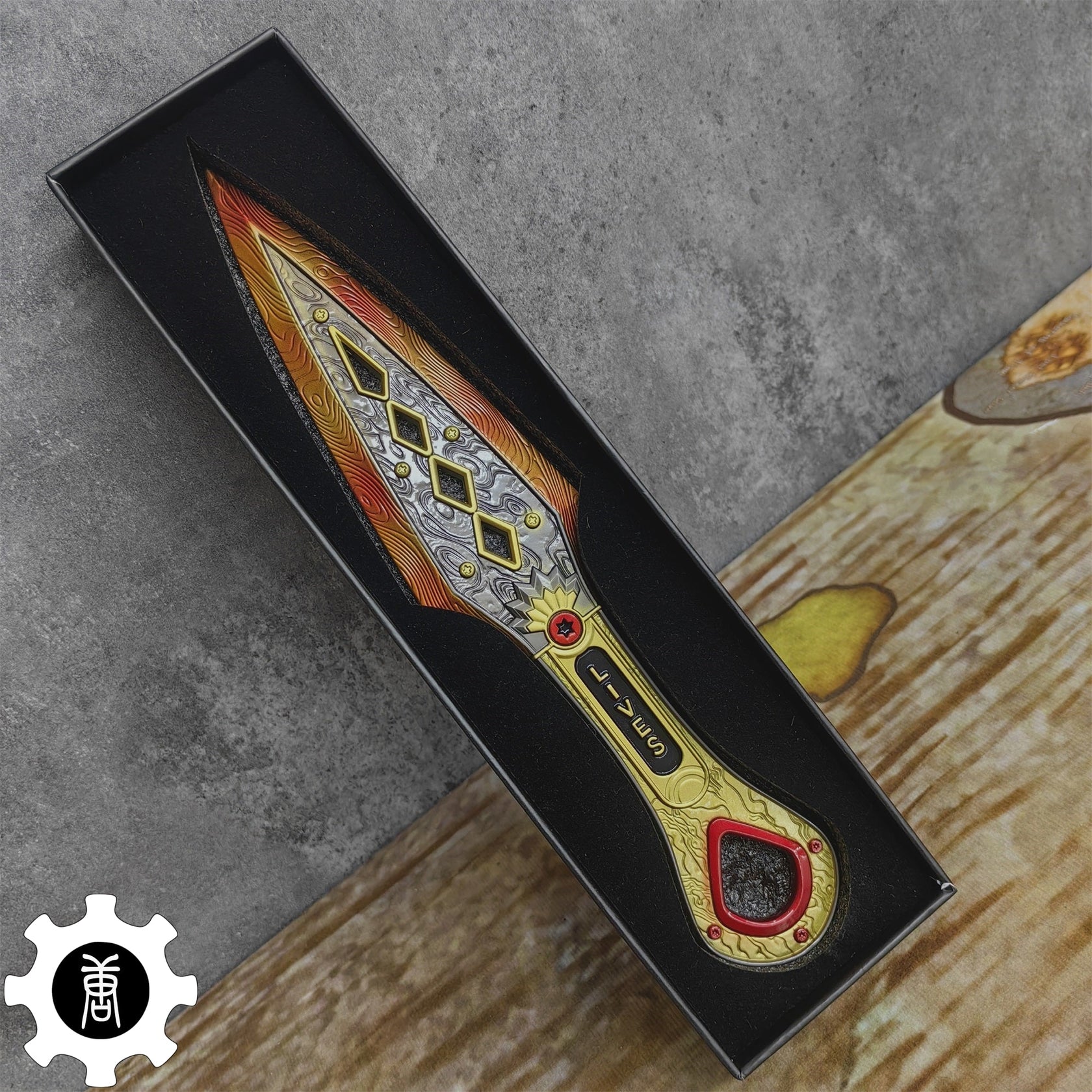 Metal Wraith Kunai Color Life Size Replica – Leones Marvelous Items