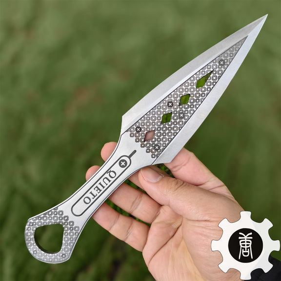 Hand-Forged Steel Life Size Wraith Heirloom Kunai Blunt Blade Replica ...
