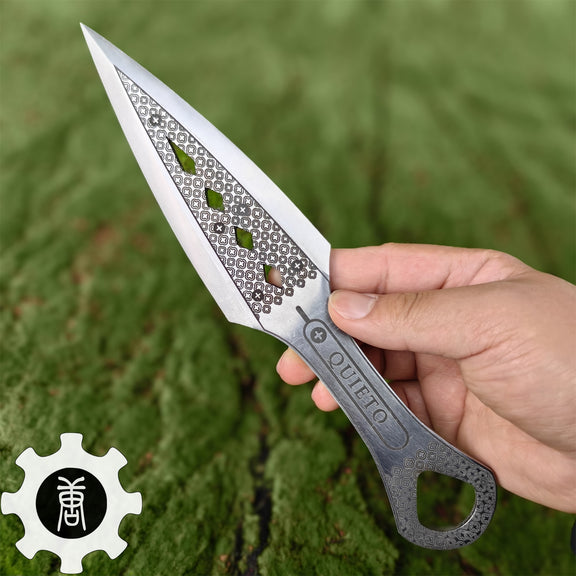 Hand-Forged Steel Life Size Wraith Heirloom Kunai Blunt Blade Replica ...