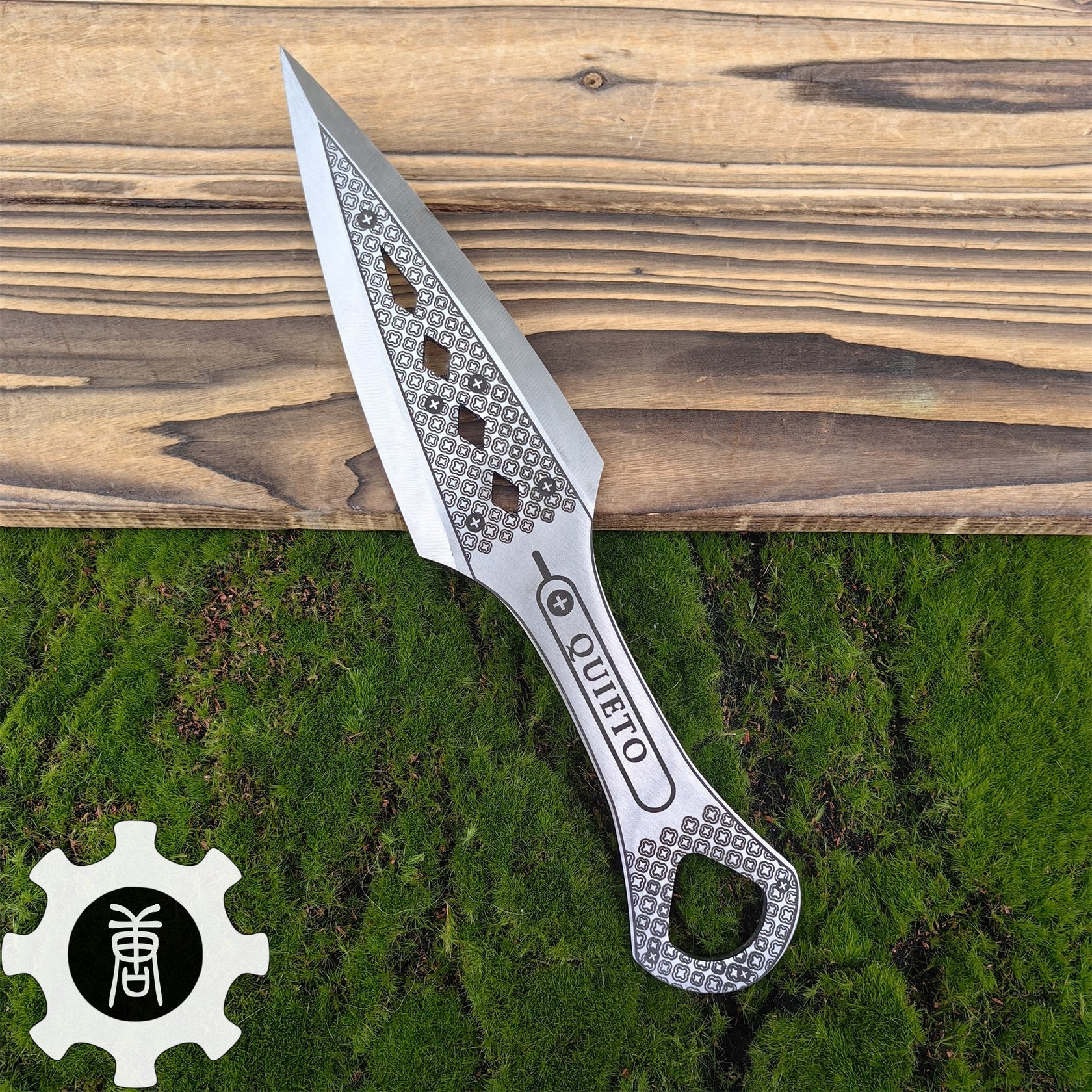 Hand-Forged Steel Life Size Wraith Heirloom Kunai Blunt Blade Replica ...