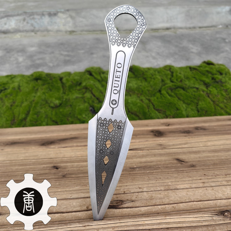 Hand-Forged Steel Life Size Wraith Heirloom Kunai Blunt Blade Replica ...