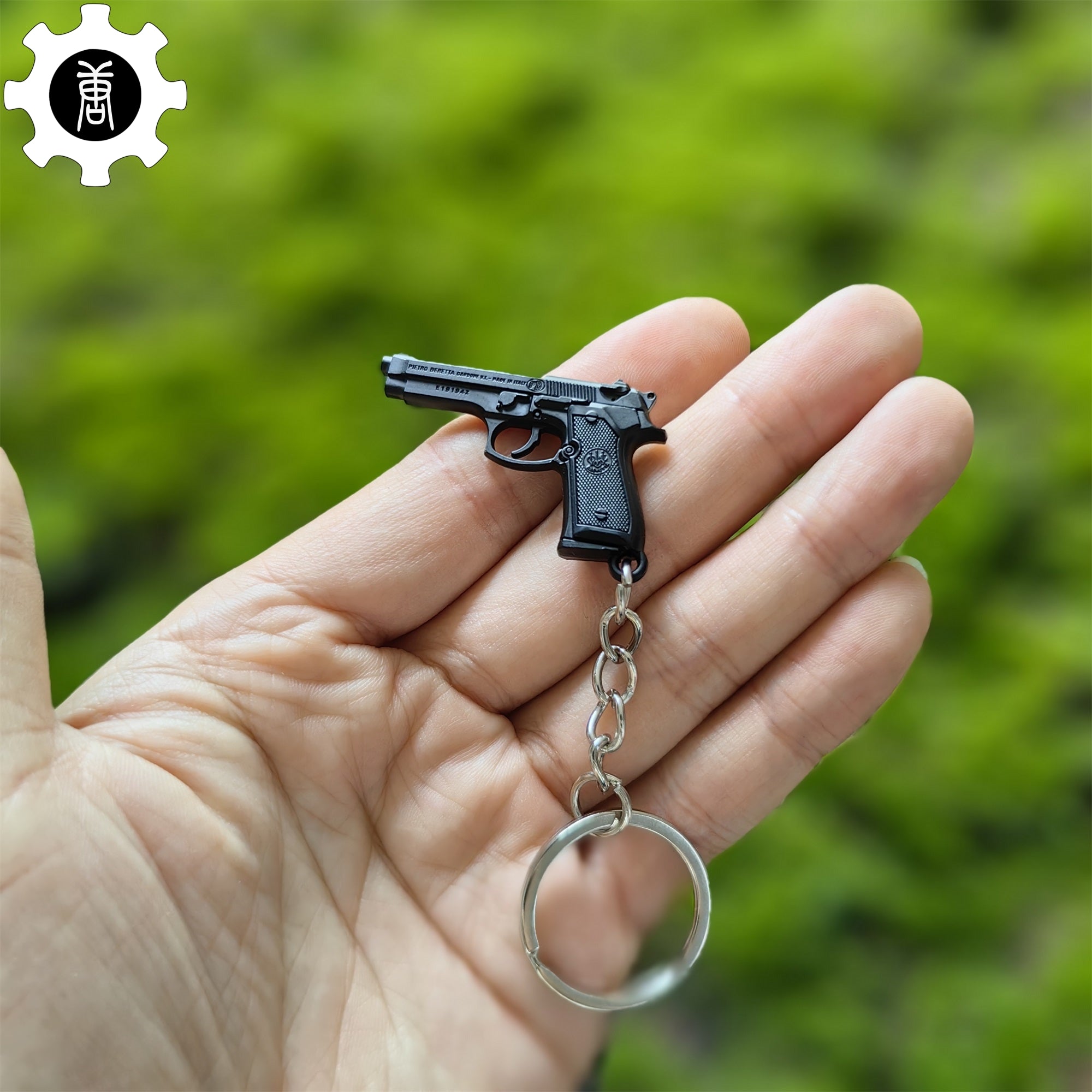Metal Beretta M92A1 Mini Game Gun Model Keychain – Leones Marvelous Items