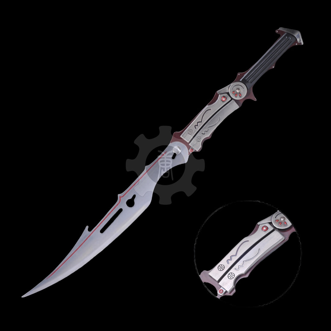 Blazefire Saber Lightning Gunblade Life-size Metal Replica Cosplay Prop ...