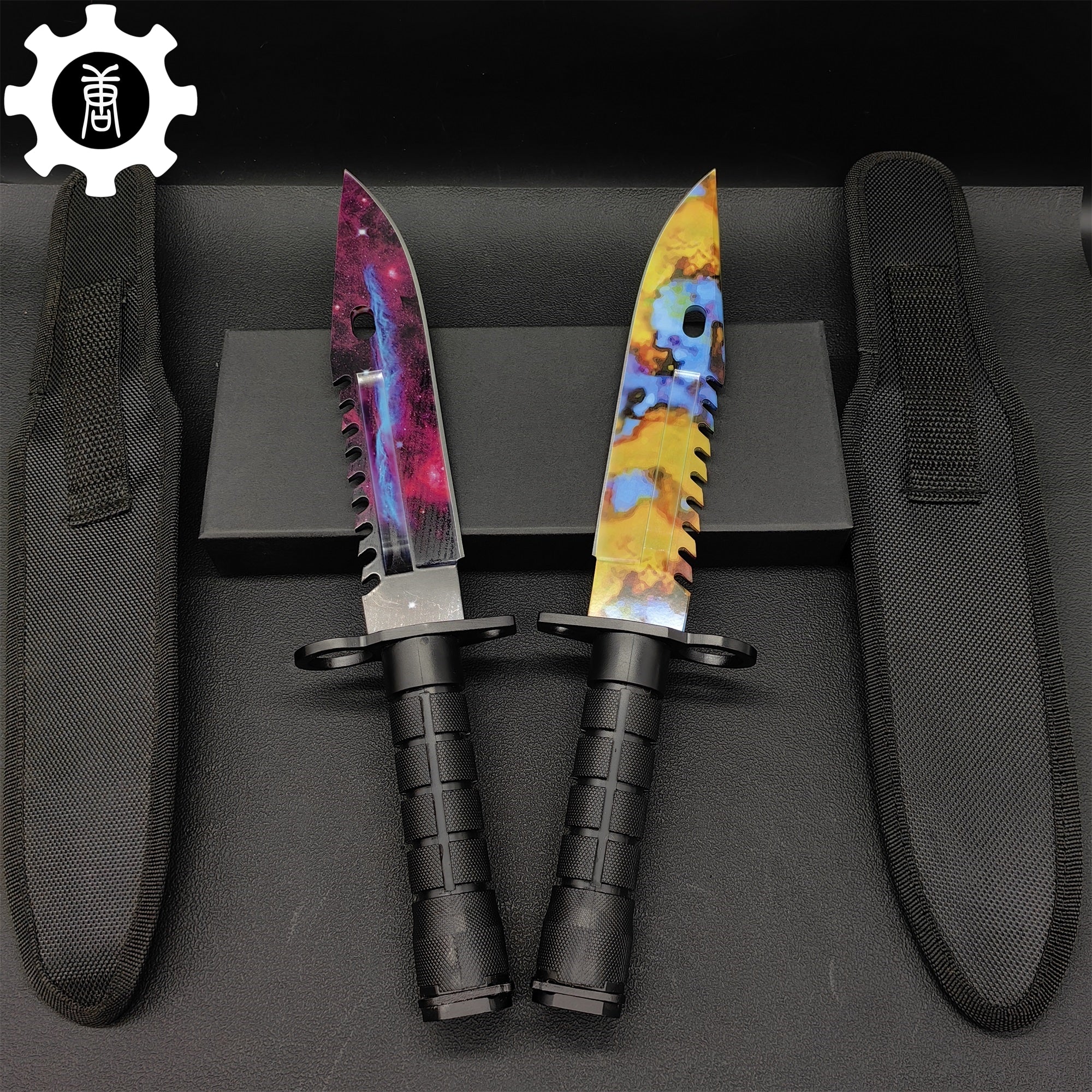 M9 Bayonet Case Hardened Galaxy Skin Sharp Blade Knife – Leones ...