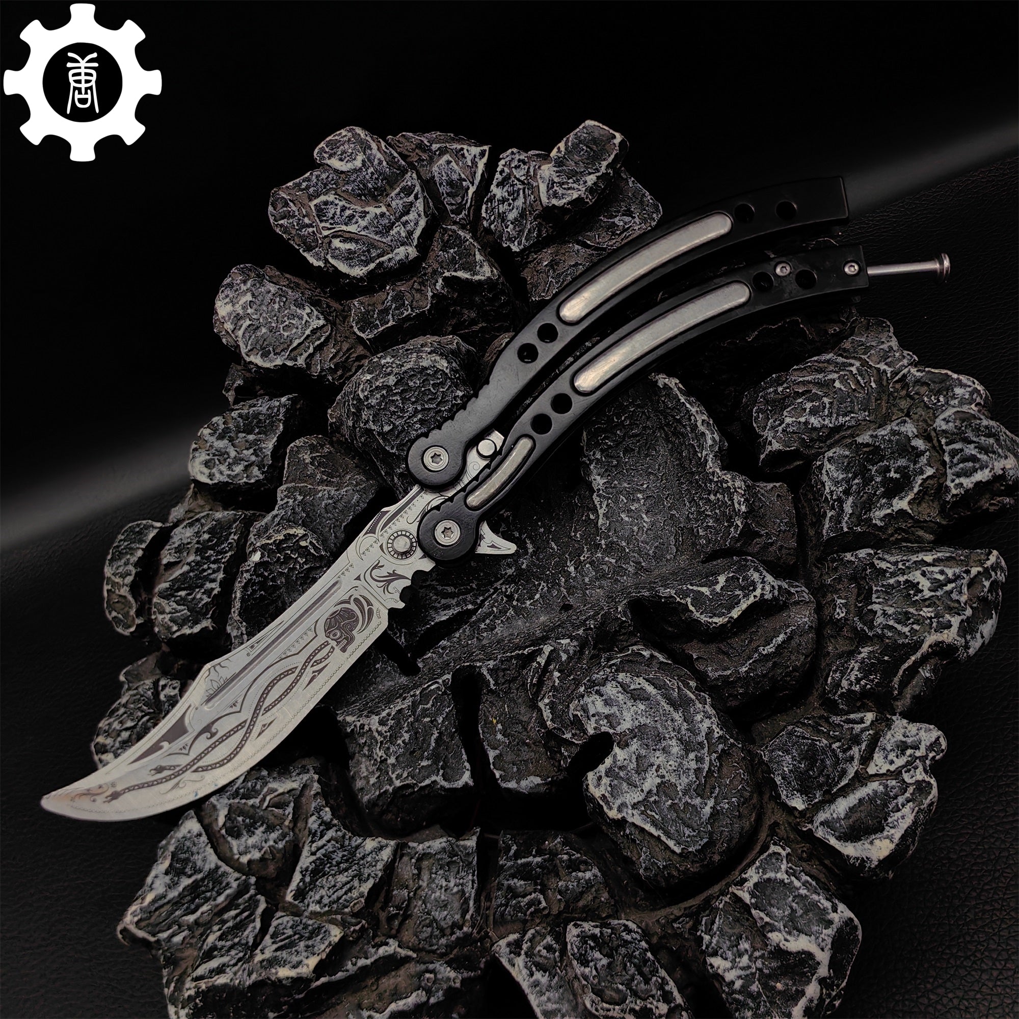 Cartel Balisong Metal Butterfly Knife Game Prop – Leones Marvelous Items