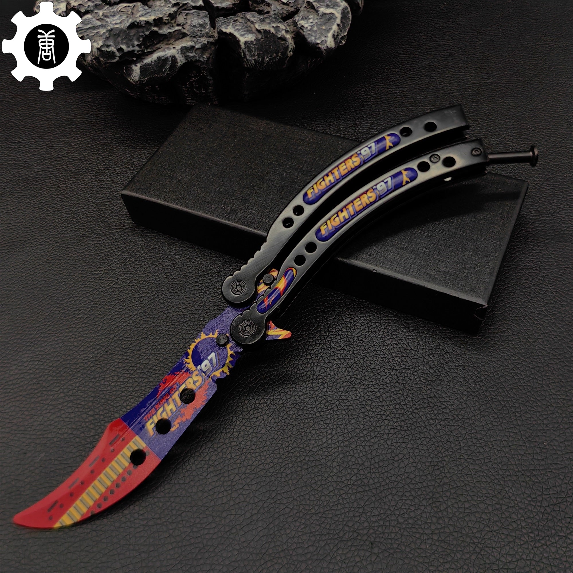 Fighter Butterfly Knife Metal Balisong Trainer Game Prop – Leones ...