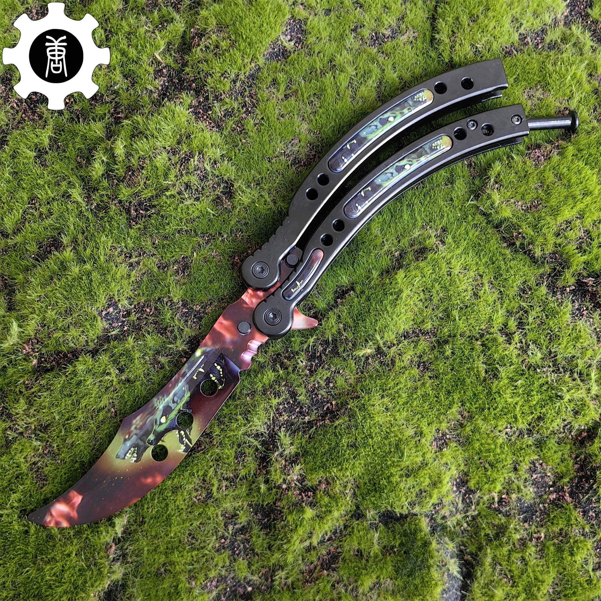 Game Butterfly Knife Trainers Blunt Blade Balisong Collection – Leones ...