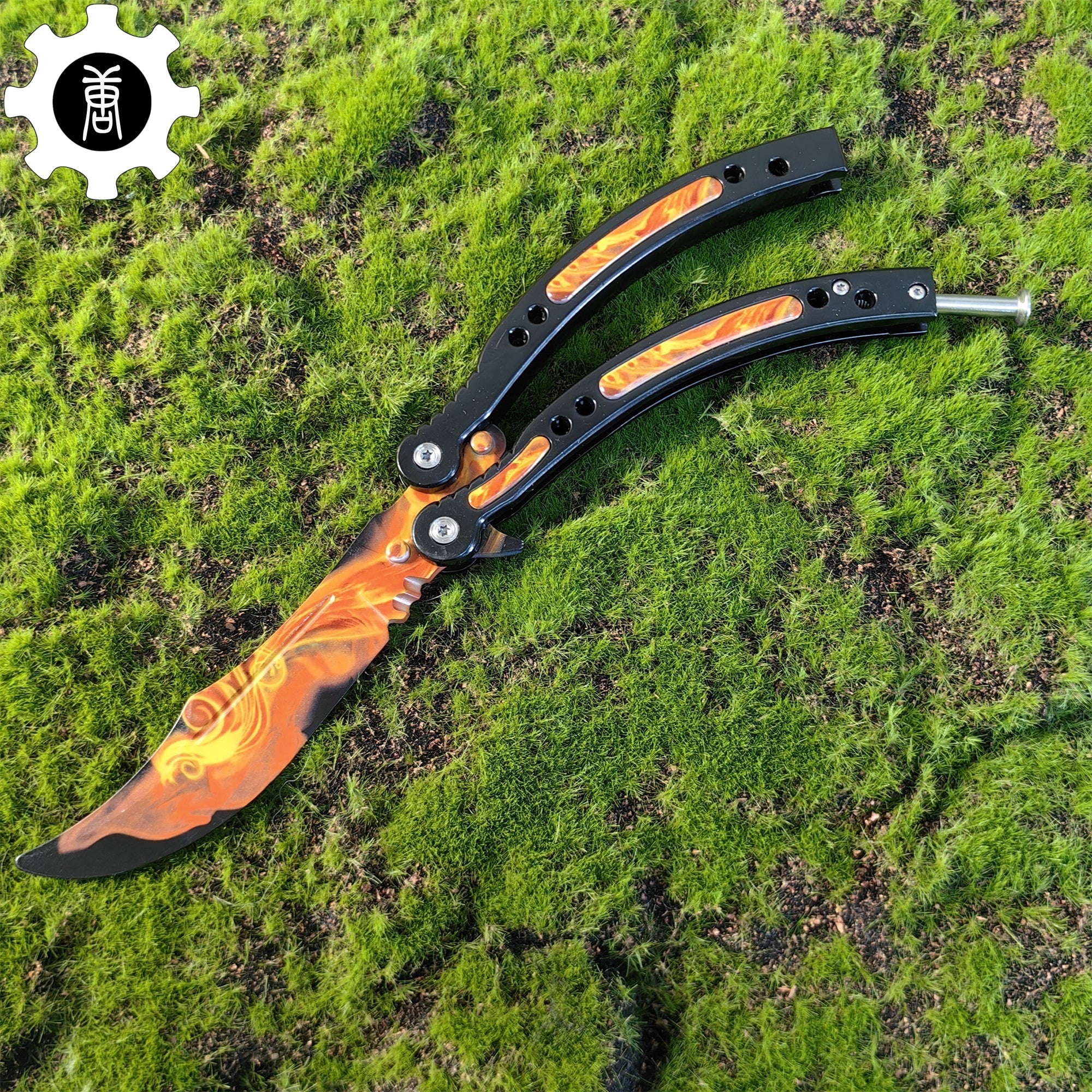 Game Butterfly Knife Trainers Blunt Blade Balisong Collection – Leones ...