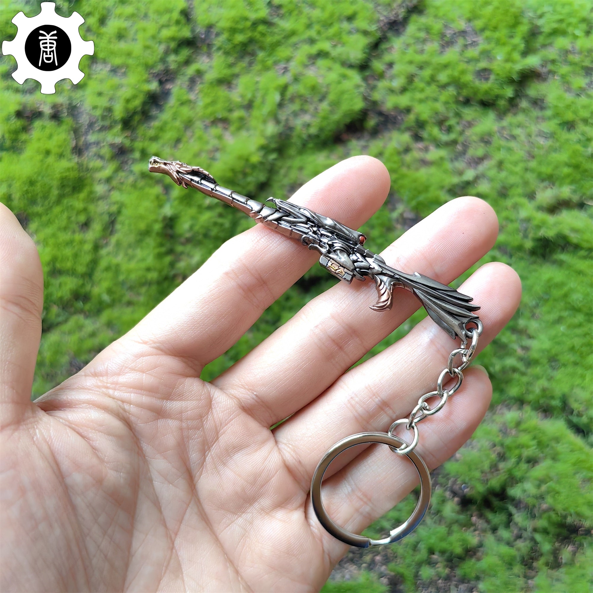 Mini Elderflame Operator Gun Metal Keychain – Leones Marvelous Items