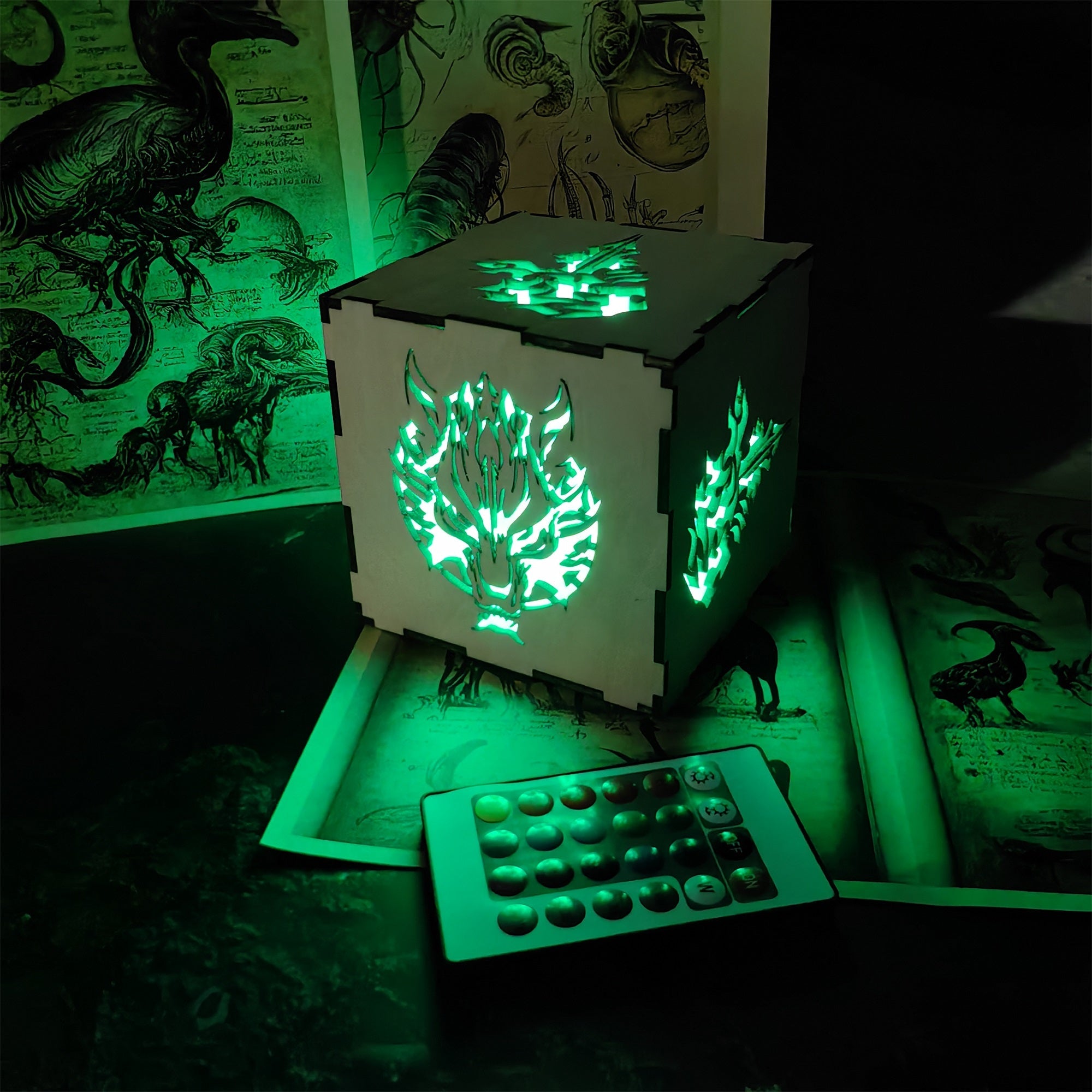 FF Wolf Head Neon Night Light – Leones Marvelous Items