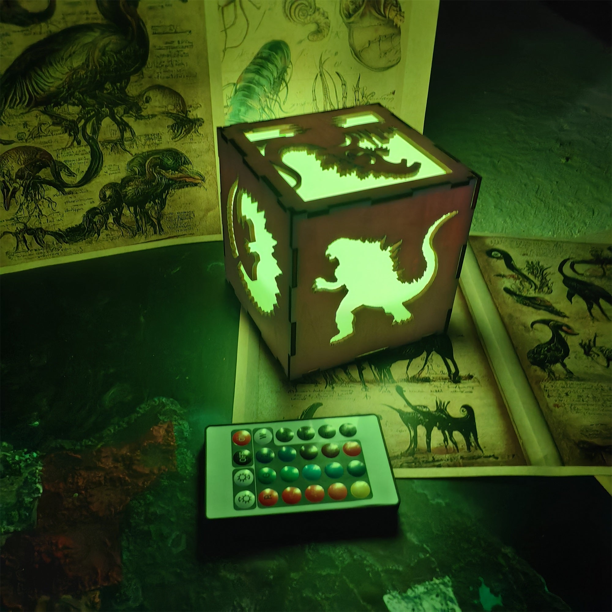 Godzilla Monster Inspired Neon Night Light – Leones Marvelous Items