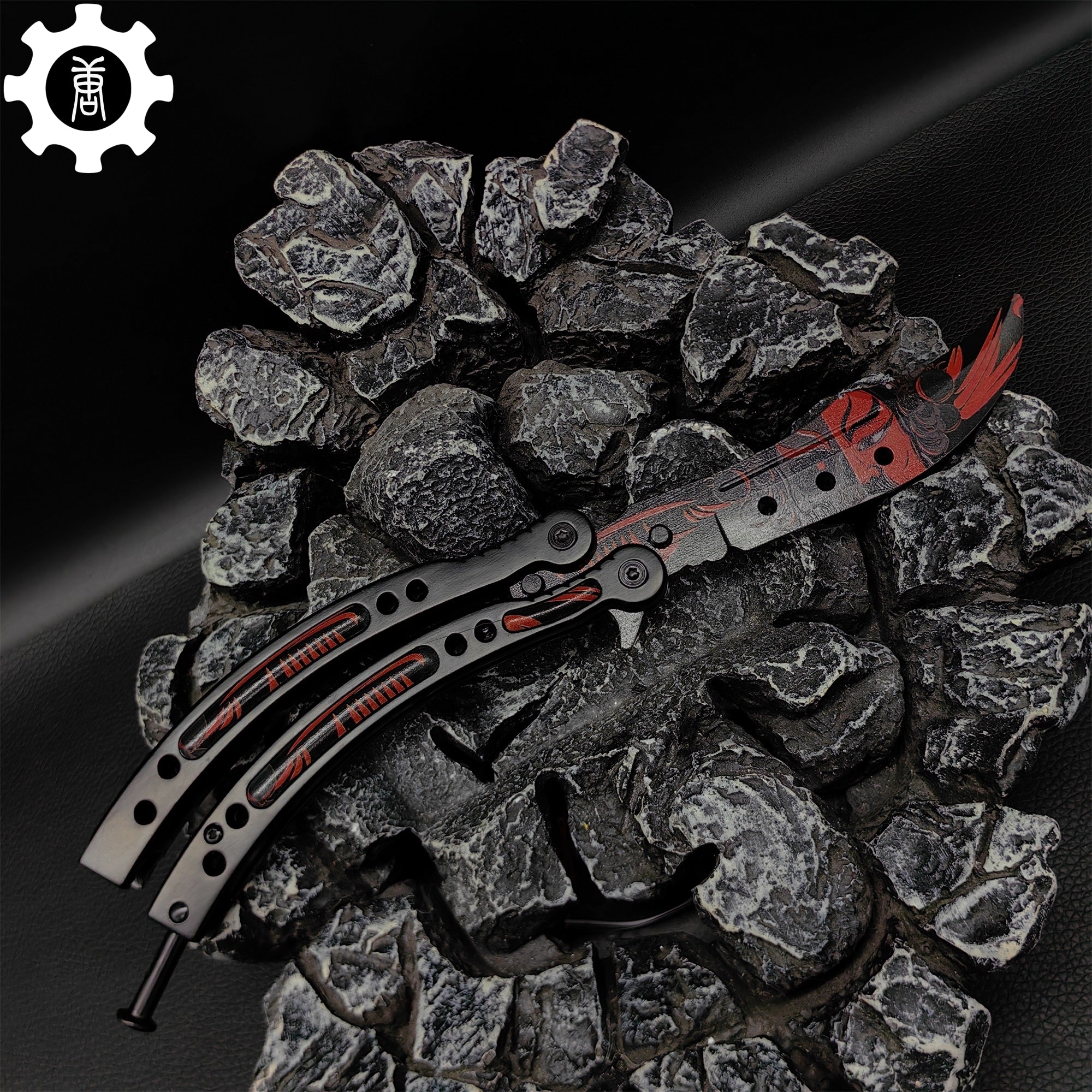 Guan Yu Balisong Metal Butterfly Knife Game Prop – Leones Marvelous Items