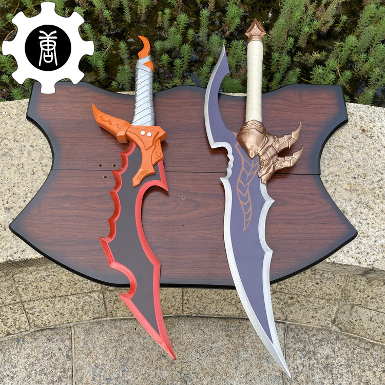 Kasaka's Venom Fang Dagger & Knight Killer Foam Dagger Life-Size Metal ...