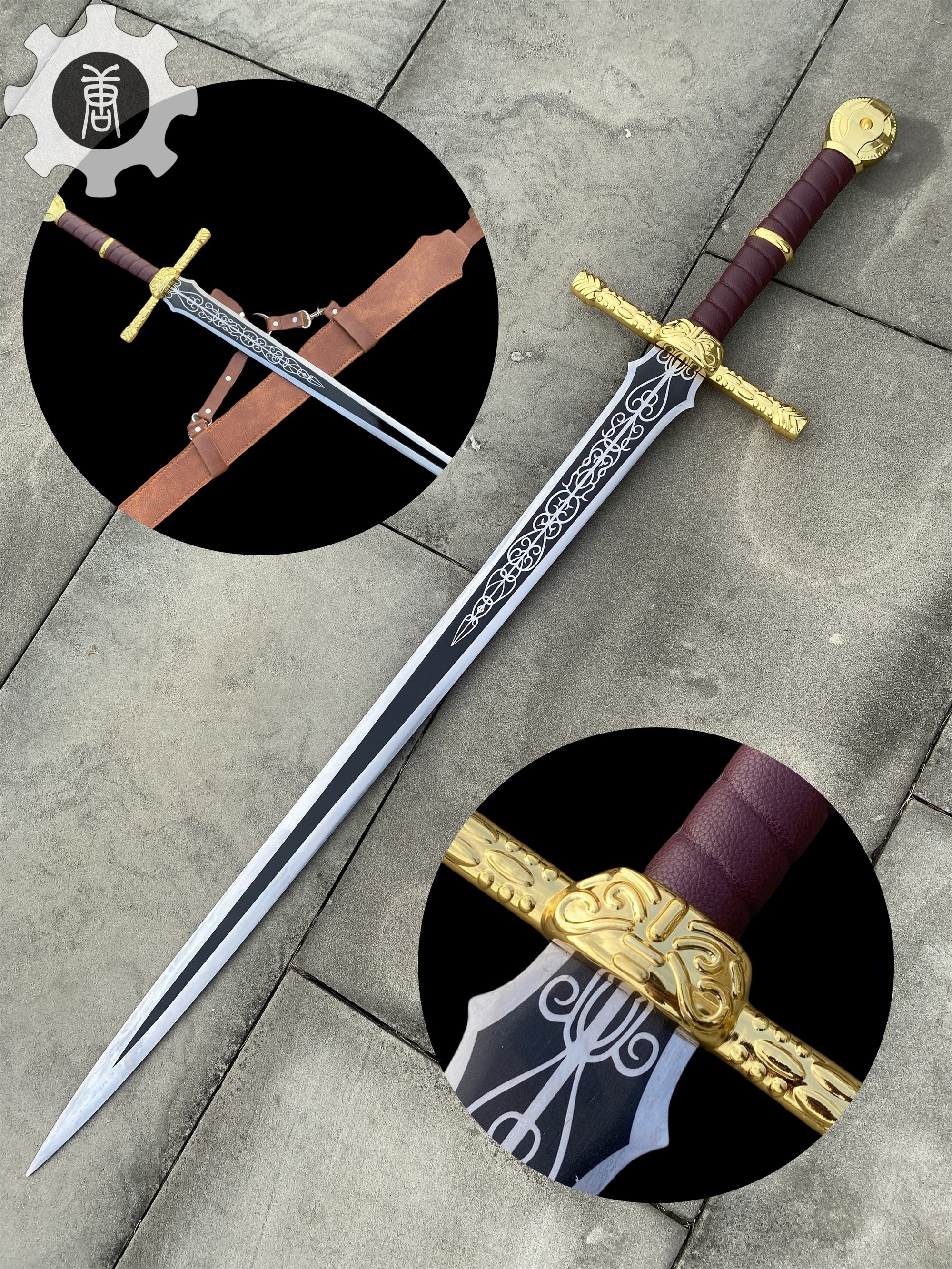 Lordsworn's Straight Sword Life-Size Metal Replica – Leones Marvelous Items