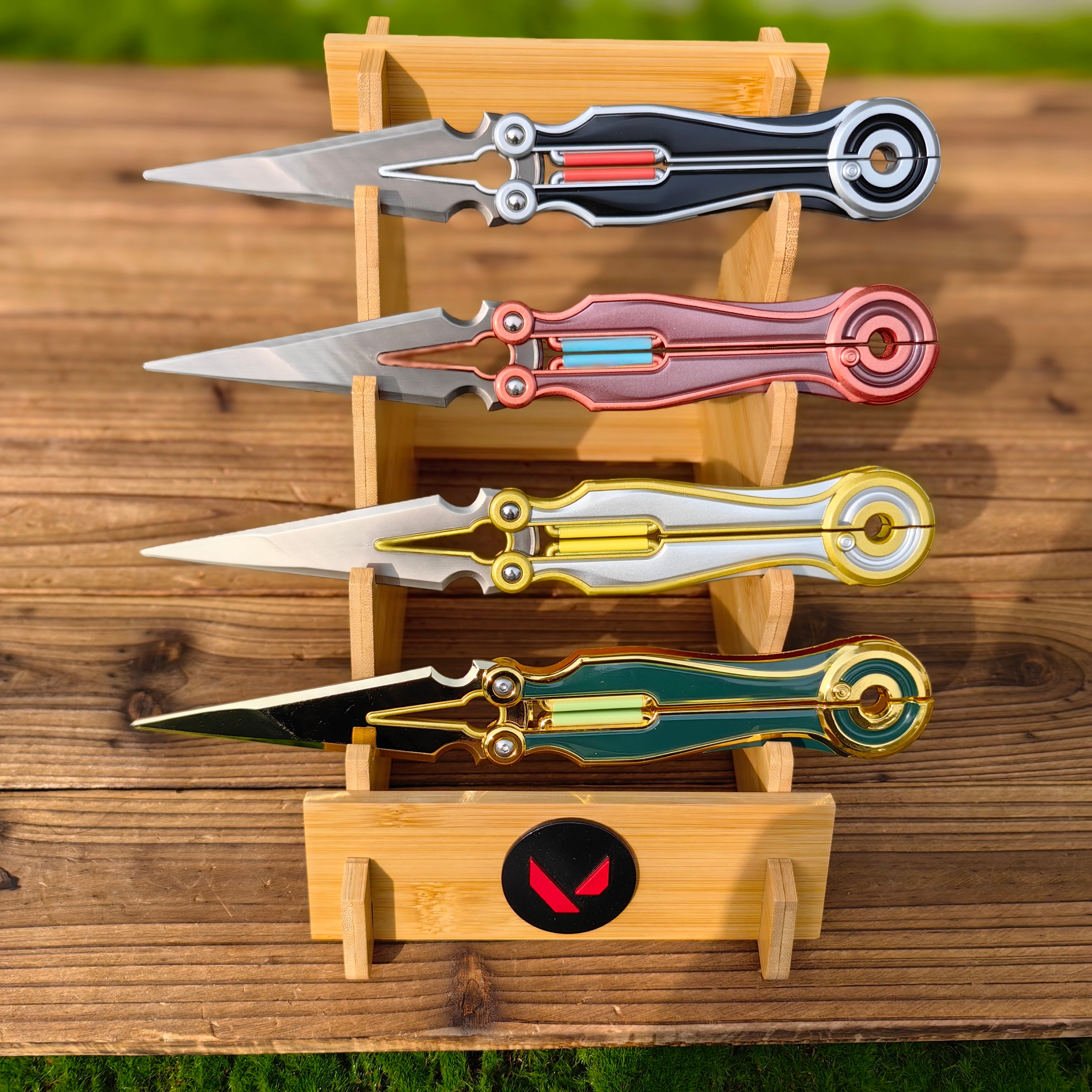 Metal Magepunk 3.0 Sparkswitch Knife Steampunk Style Game Balisong ...