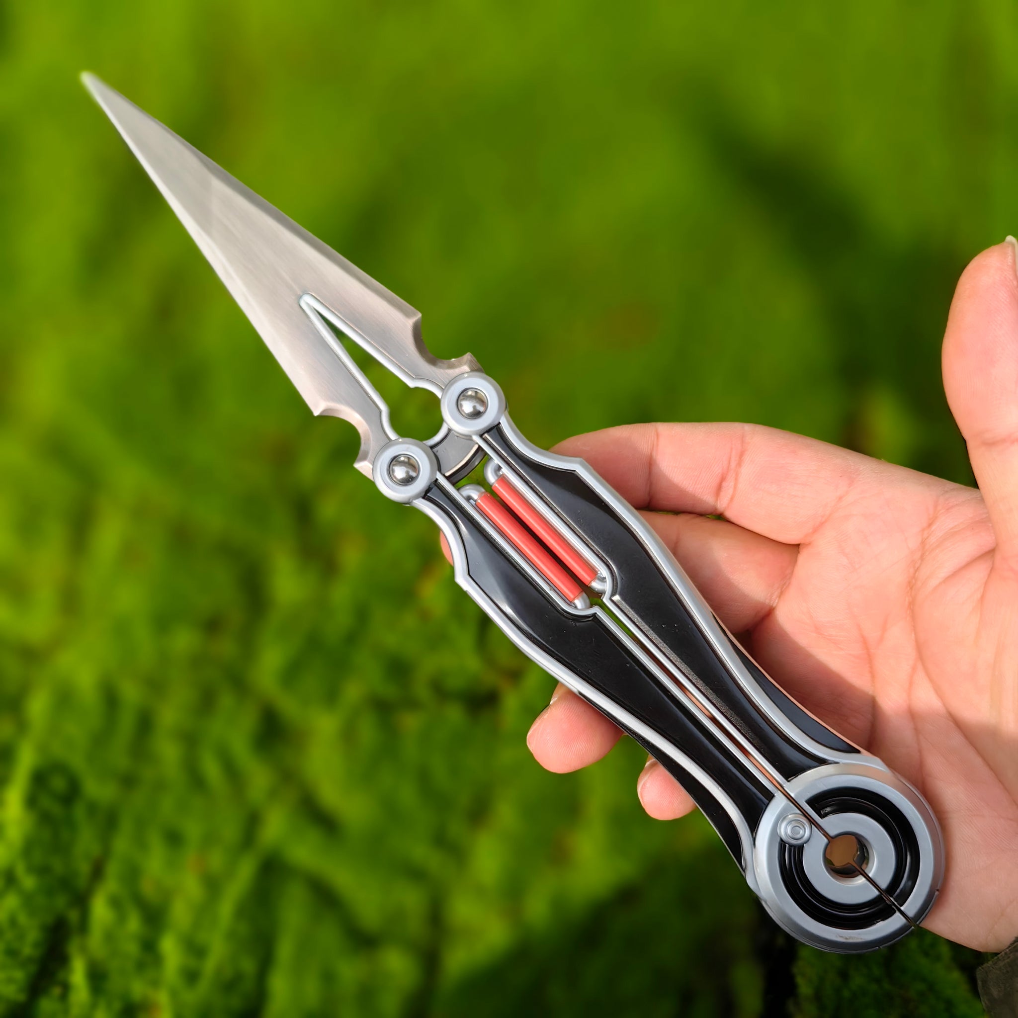 Metal Magepunk 3.0 Sparkswitch Knife Steampunk Style Game Balisong ...