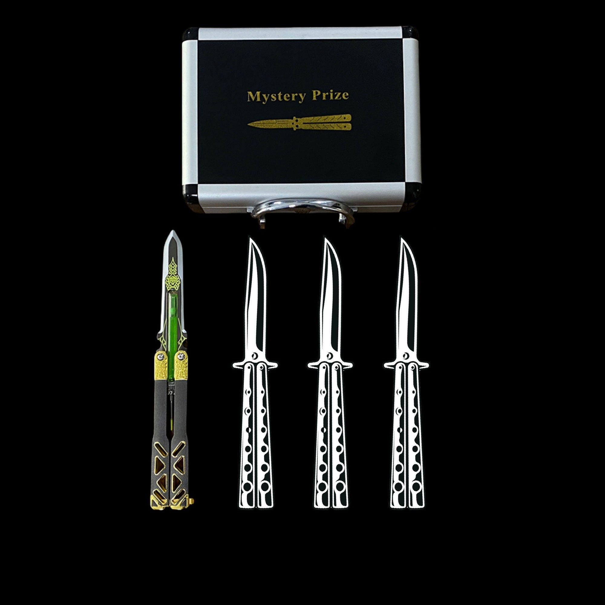 Feedback To Customers Handmade Anime Game Balisong 4 In 1 Mystery Prize ...