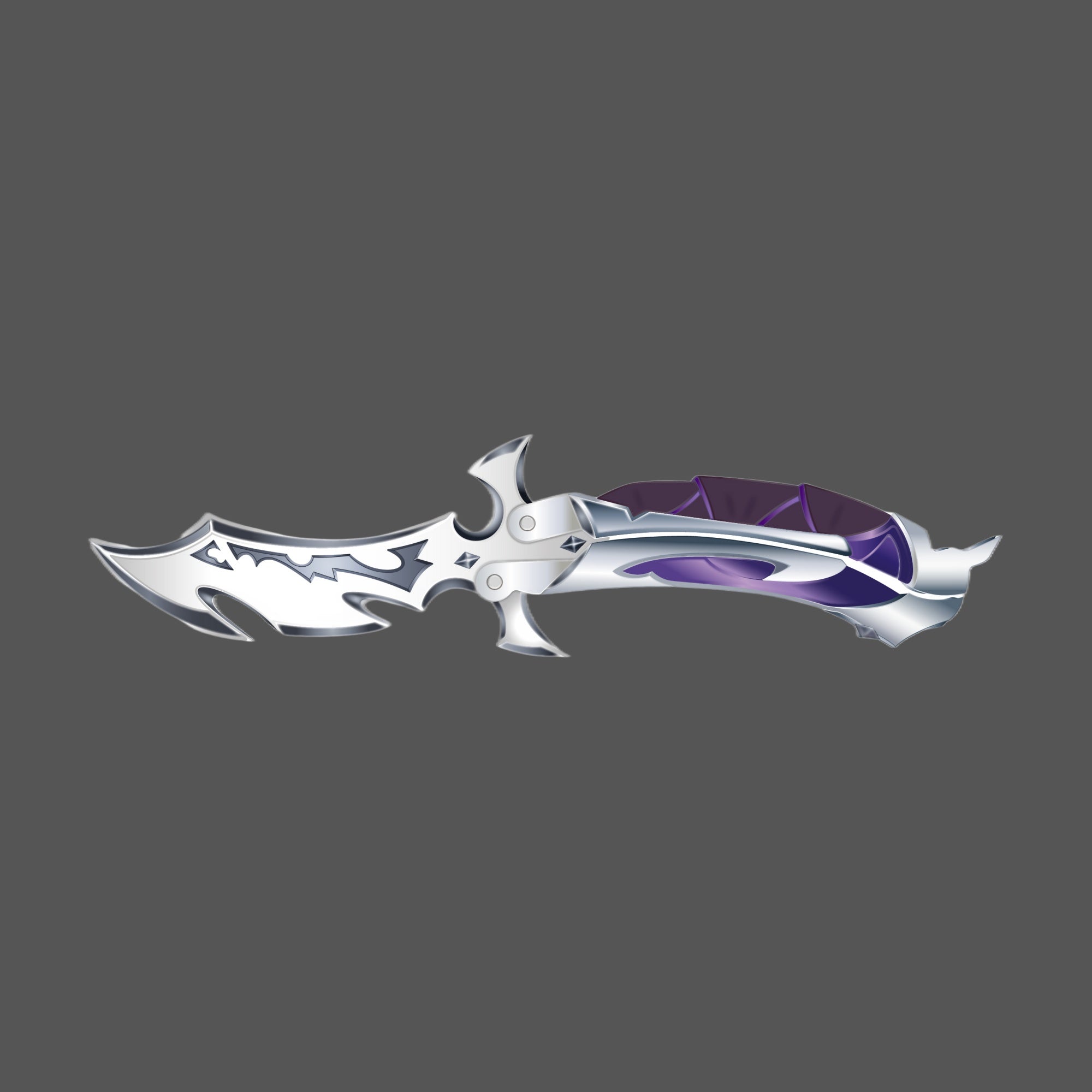 Reaver 3.0 Knife - Reaver Butterfly Knife Dull Blade Metal Replica ...