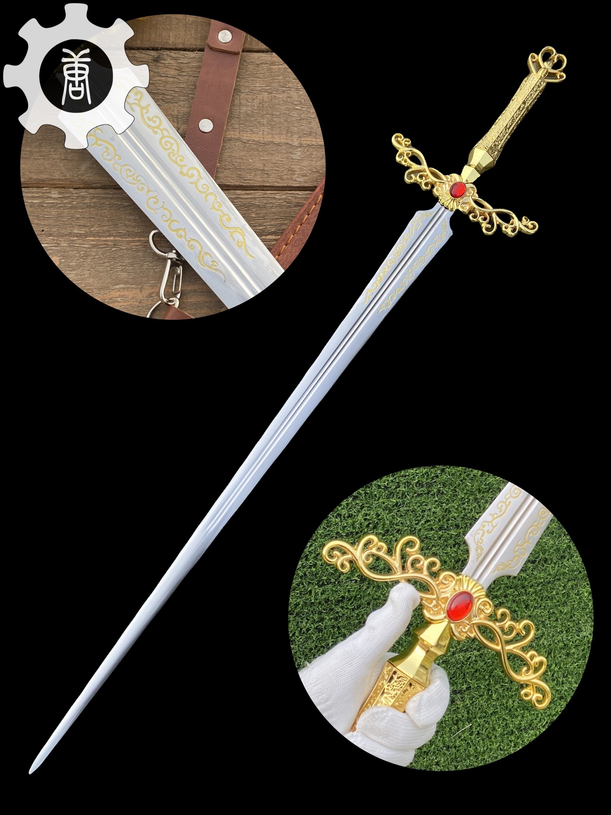 Meatl Rogier Sword Life-Size Cosplay Prop – Leones Marvelous Items