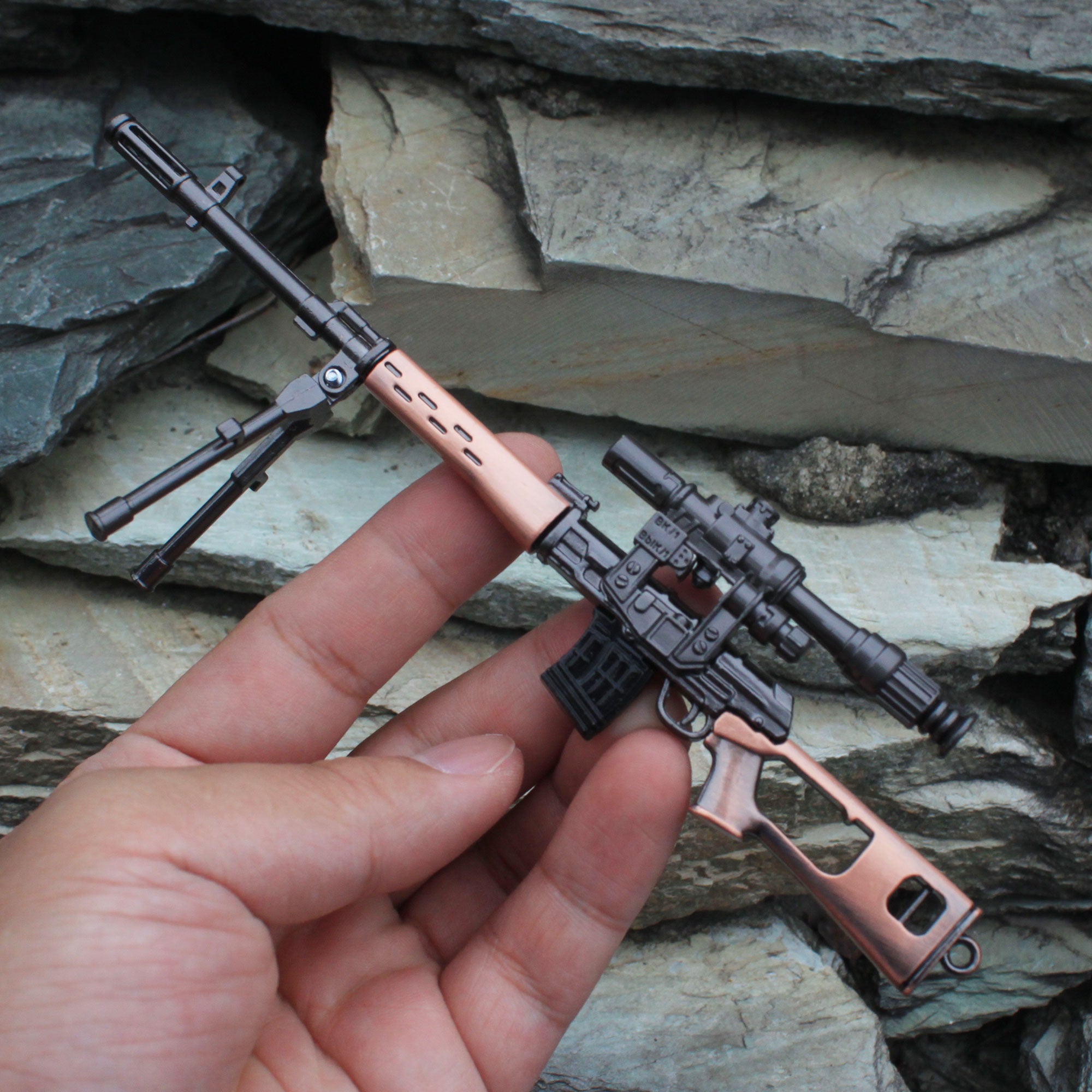 SVD Dragunov Sniper Metal Miniature Rifle 17CM/6.7" – Leones Marvelous ...