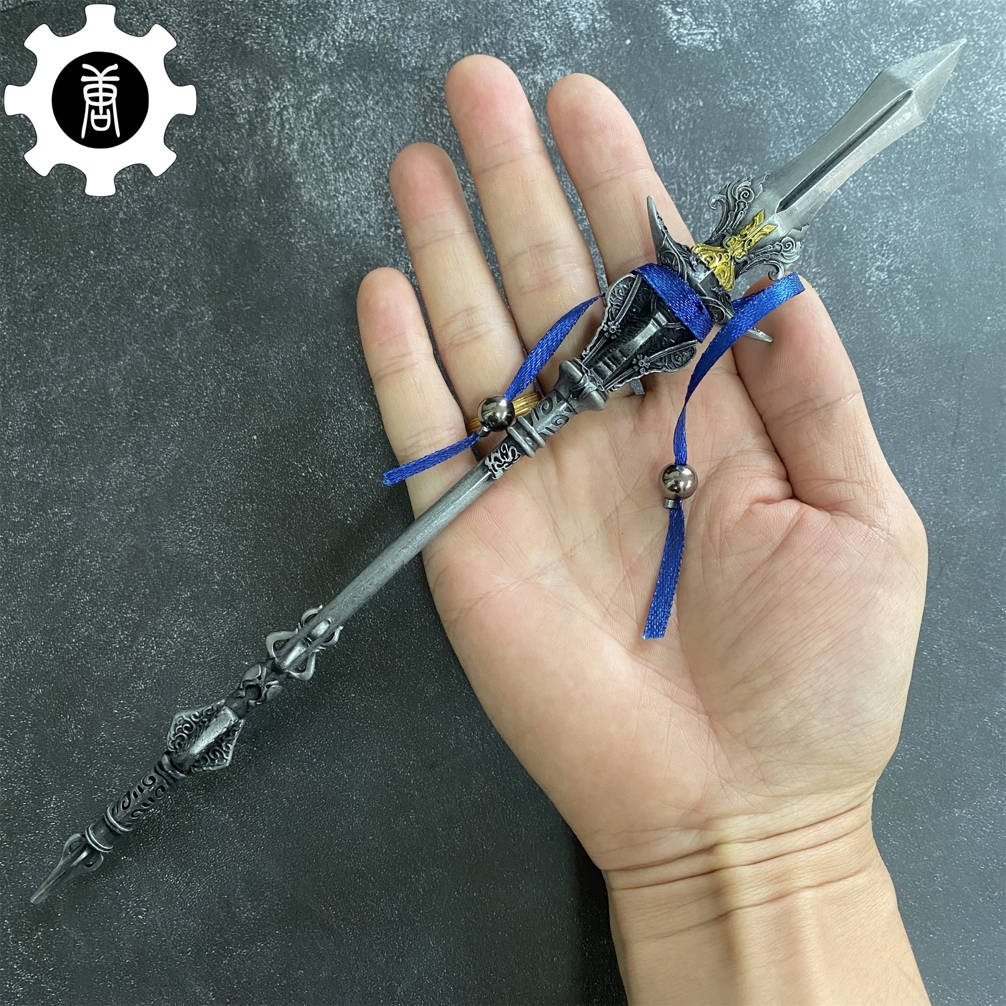 Black Myth: Wukong Stronger Tri-Point Double-Edged Spear Weapon Replica ...