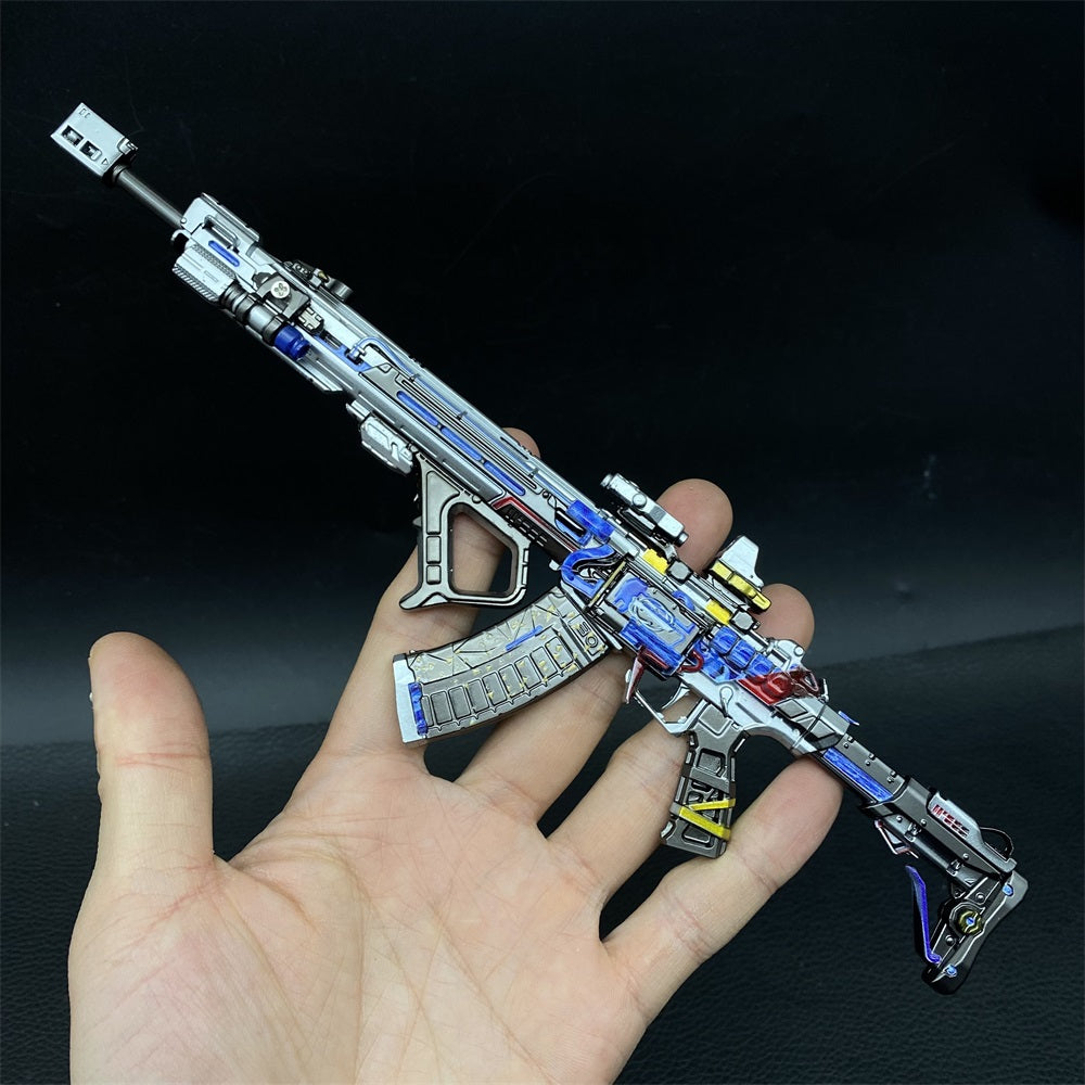 Detachable Ice Blue Fabe DF Teng Long Assault Rifle Metal Replica ...