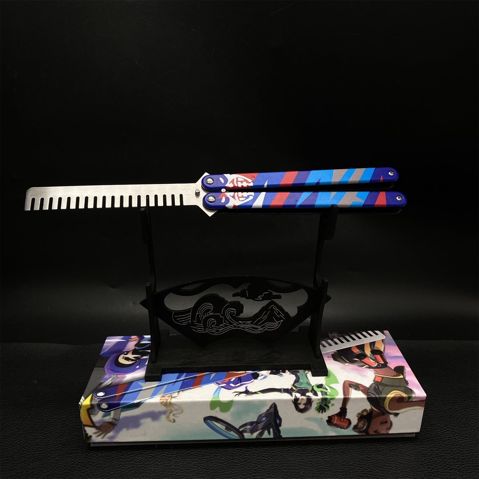 Blunt Blade Stainless Steel Yoru Comb Balisong Butterfly Trainer ...