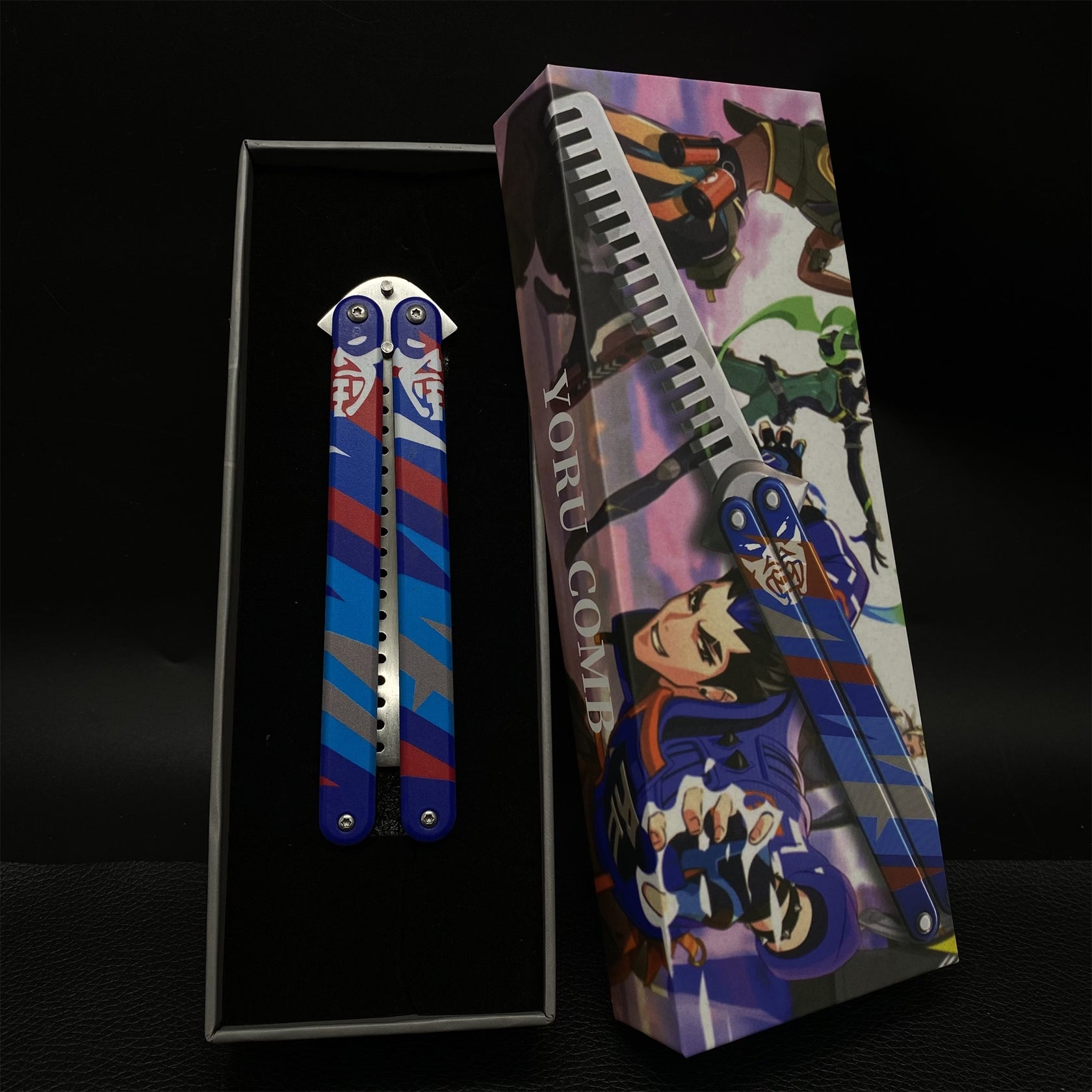 Blunt Blade Stainless Steel Yoru Comb Balisong Butterfly Trainer ...