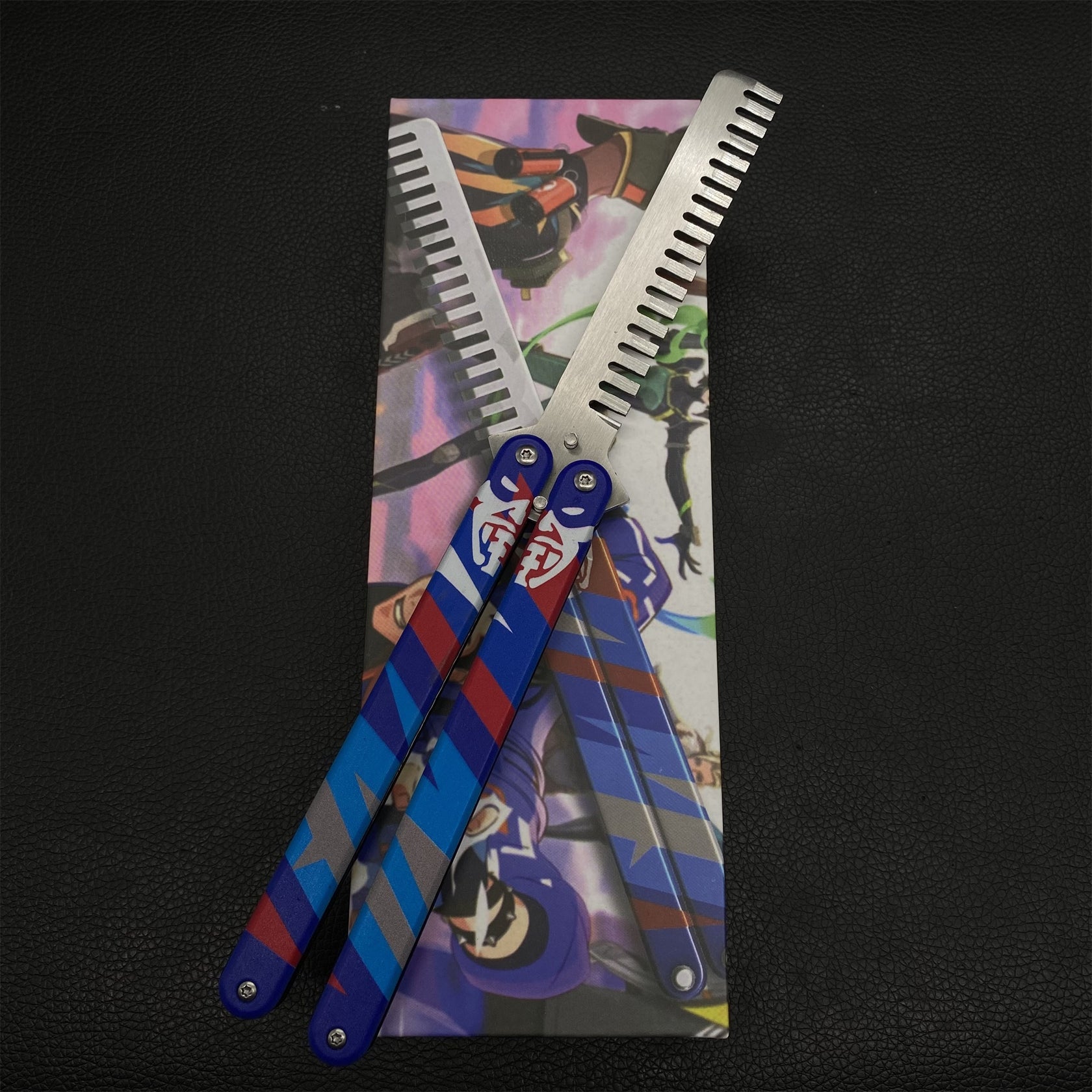 Blunt Blade Stainless Steel Yoru Comb Balisong Butterfly Trainer ...