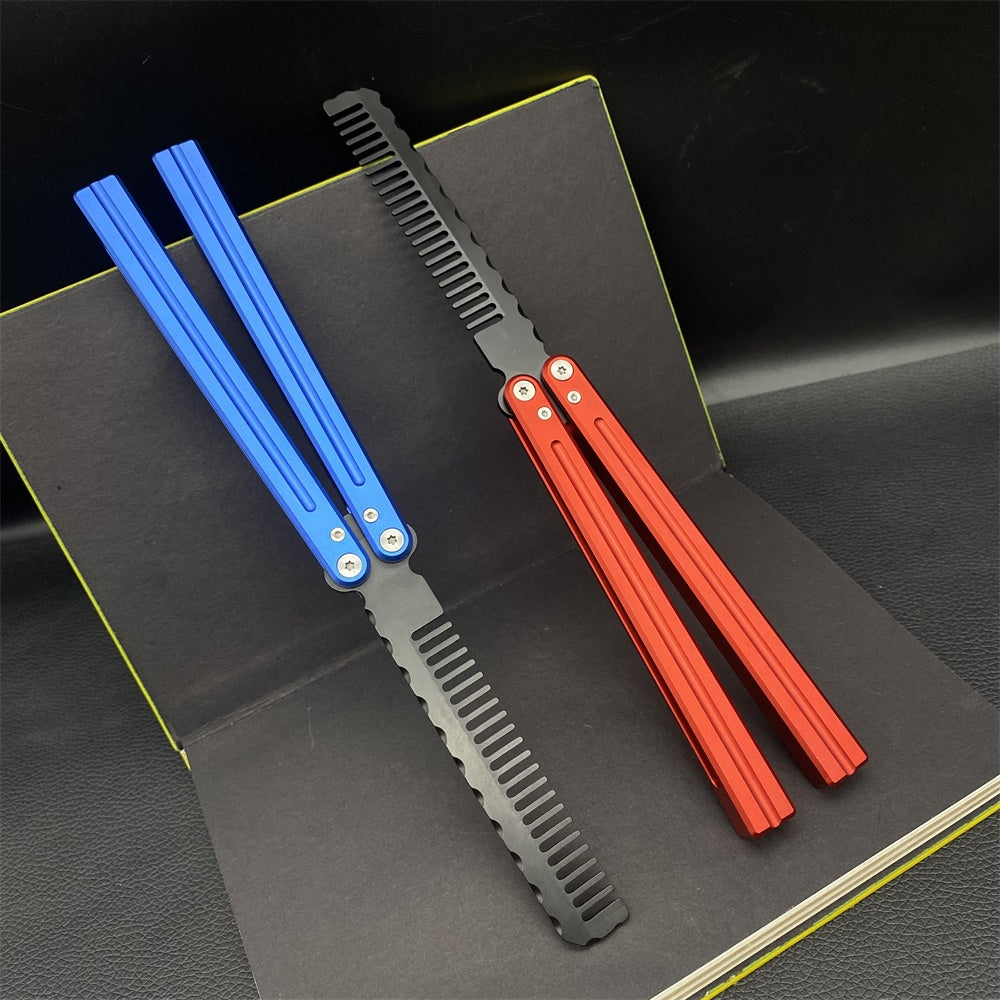 CNC Cutting High-End Balisong Comb Butterfly Knife Trainer – Leones Marvelous Items