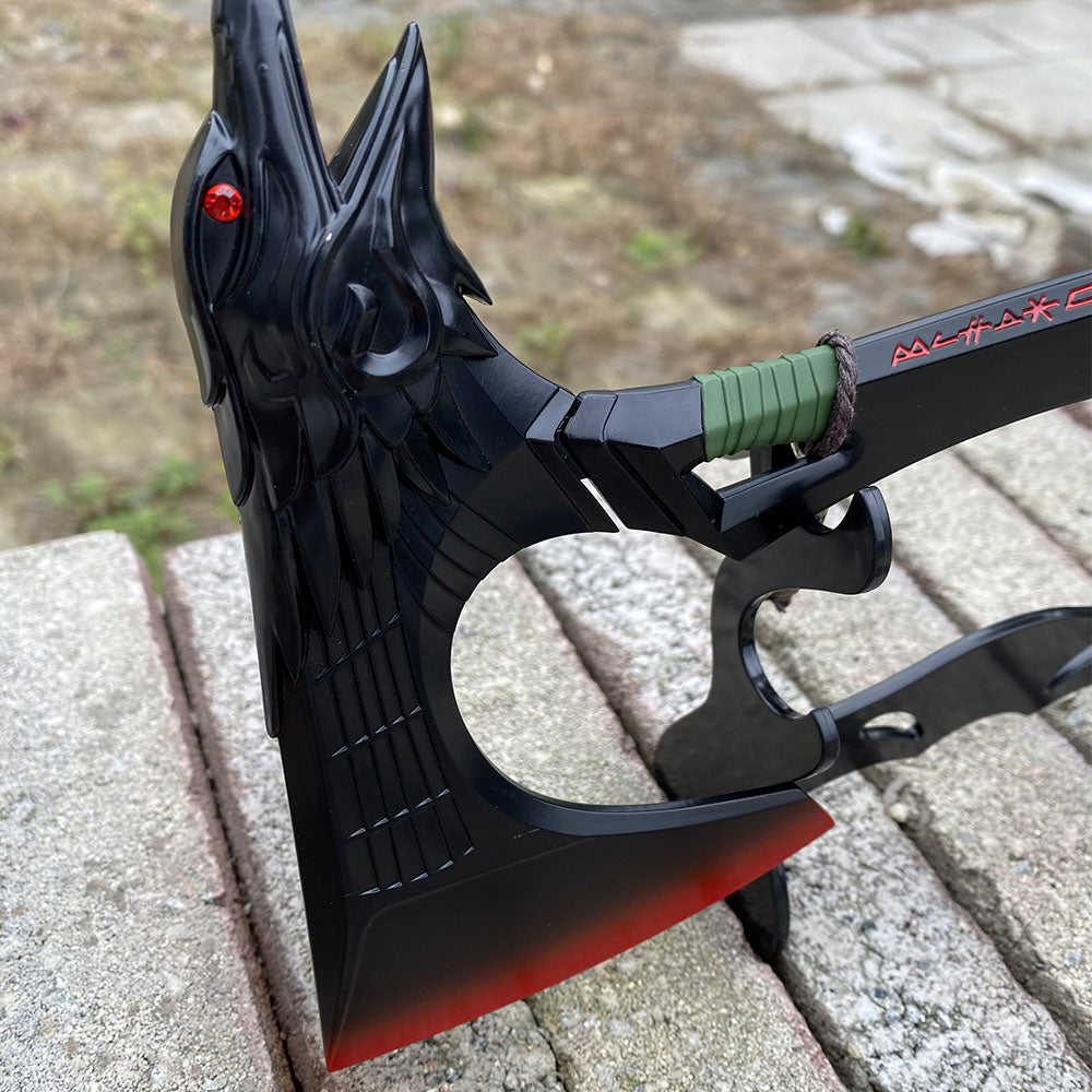 Full-Size New Raven Bite Axe Bloodhound Heirloom 100% Metal With Real ...