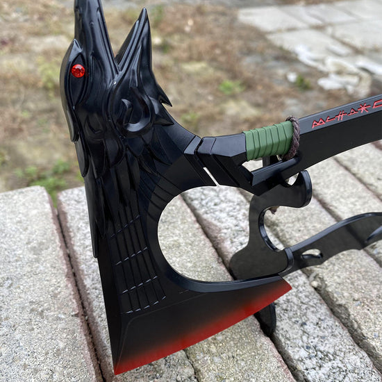 Full-Size New Raven Bite Axe Bloodhound Heirloom 100% Metal With Real ...