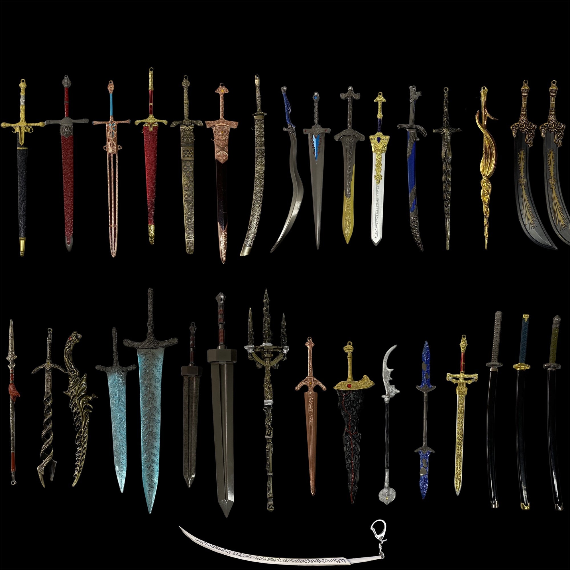 Meta ER Swords Metal Weapons Mini Replica 32 Options – Leones Marvelous ...