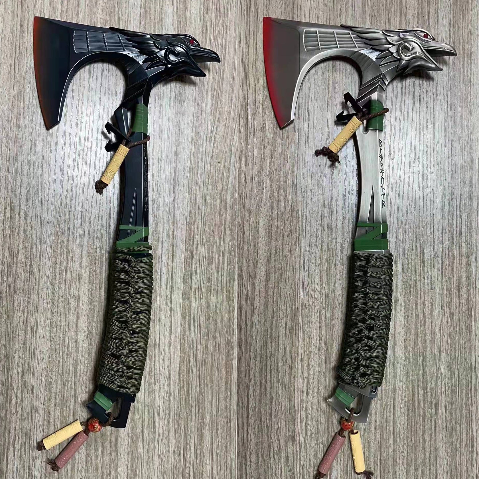 Full-Size New Raven Bite Axe Bloodhound Heirloom 100% Metal With Real ...
