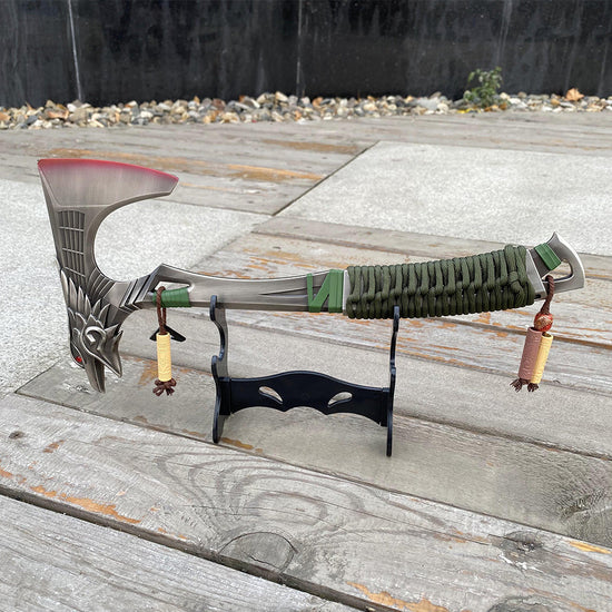 Full-Size New Raven Bite Axe Bloodhound Heirloom 100% Metal With Real ...