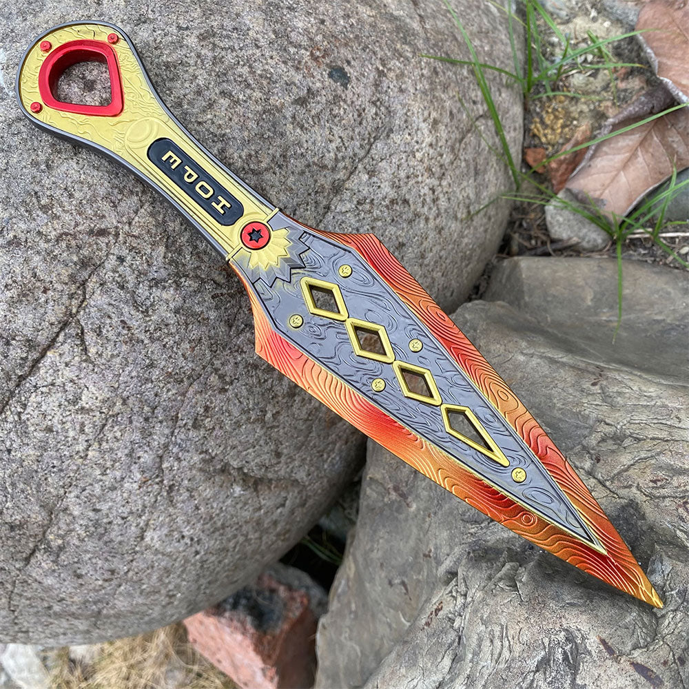 Metal Wraith Kunai Color Life Size Replica – Leones Marvelous Items