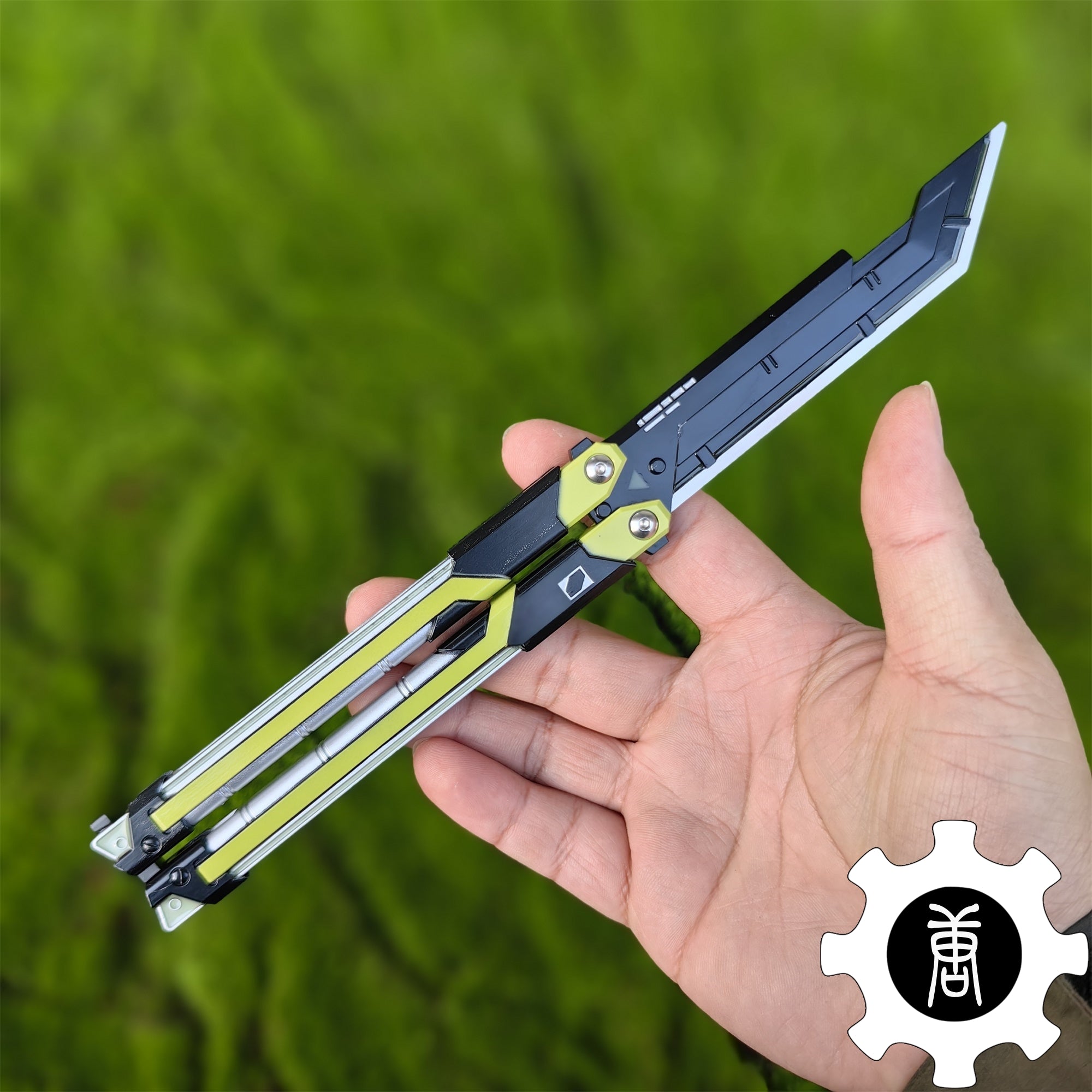 RGX Knife Metal Blunt Blade Butterfly Trainer Cosplay Prop Game Replica ...