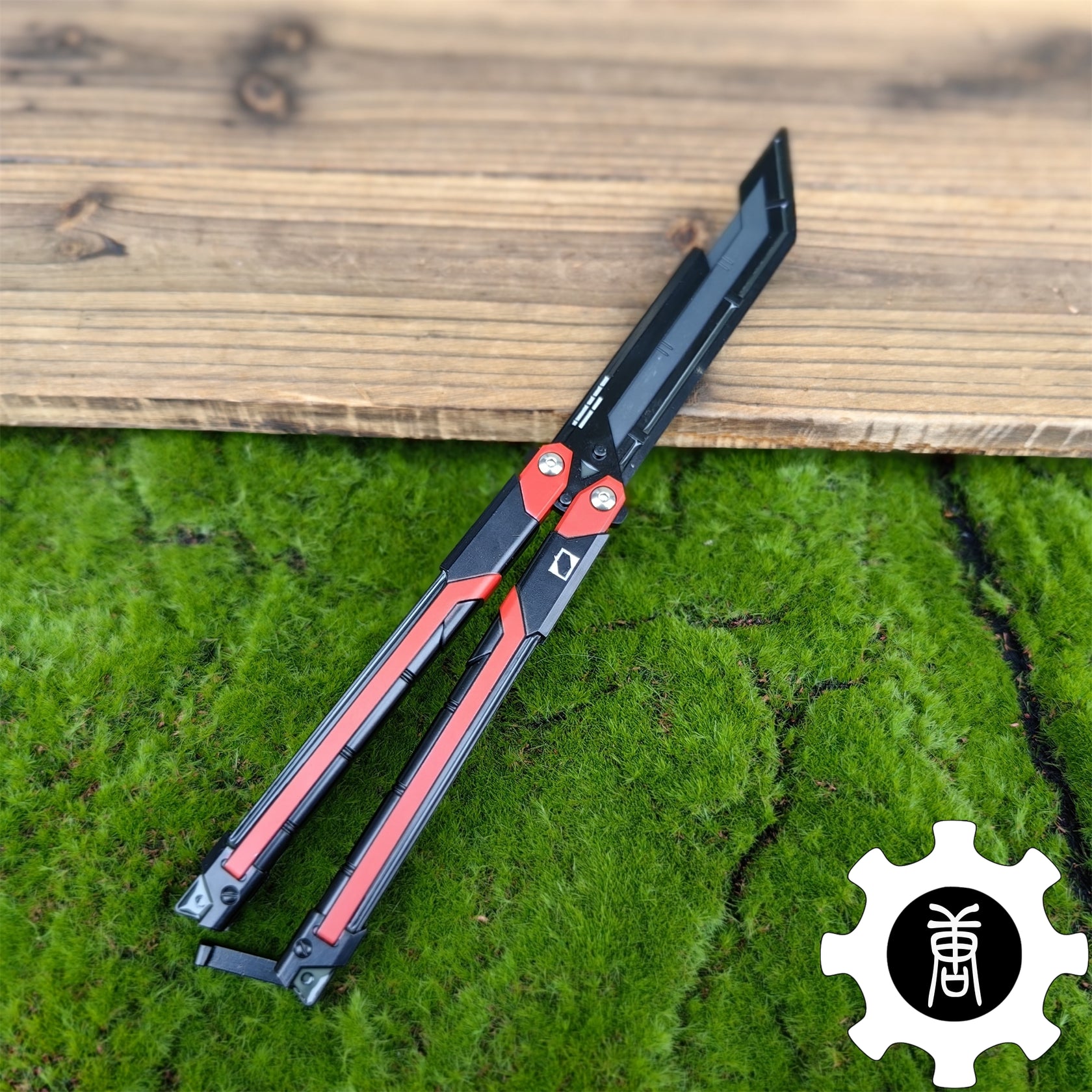 RGX Knife Metal Blunt Blade Butterfly Trainer Cosplay Prop Game Replica ...