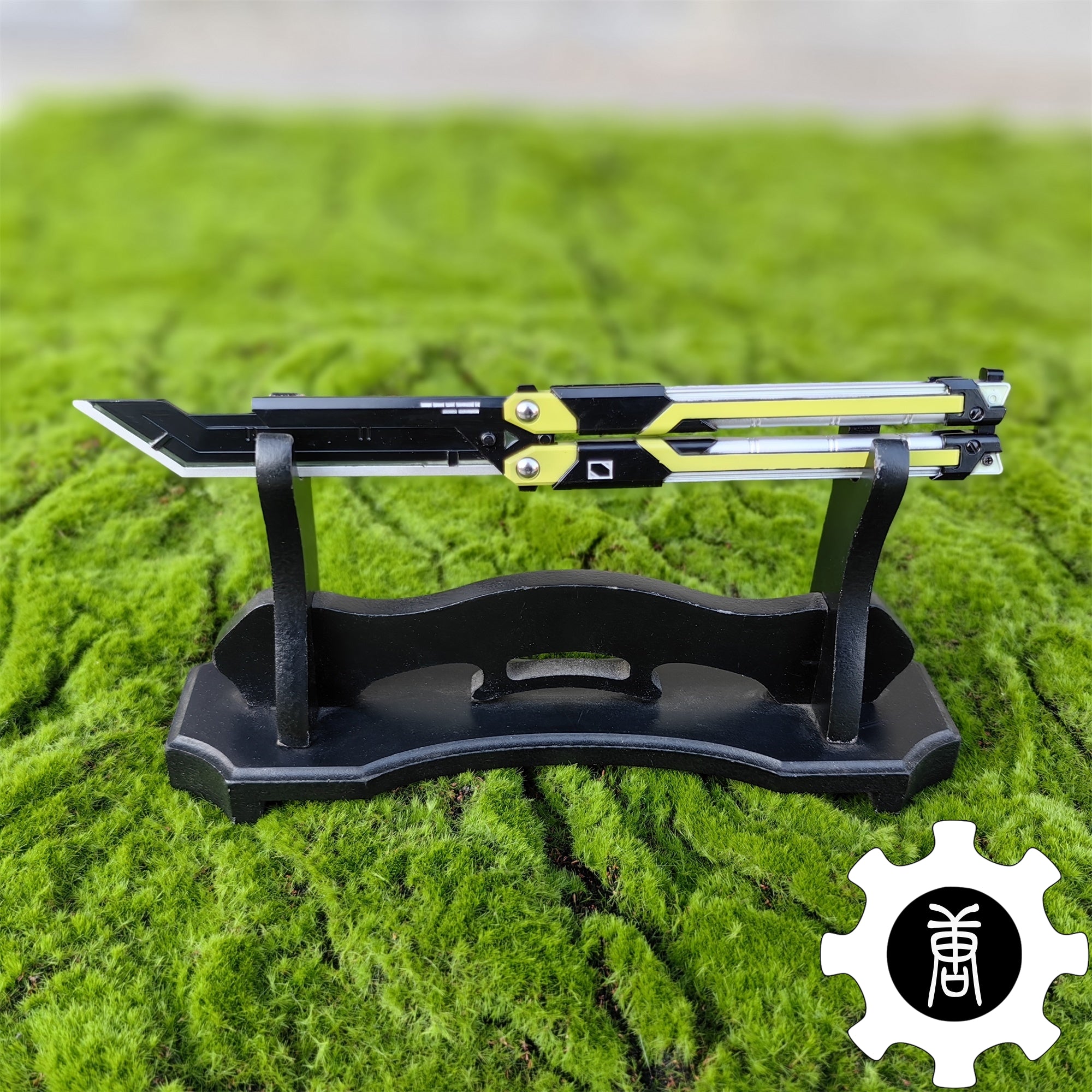 RGX Knife Metal Blunt Blade Butterfly Trainer Cosplay Prop Game Replica ...