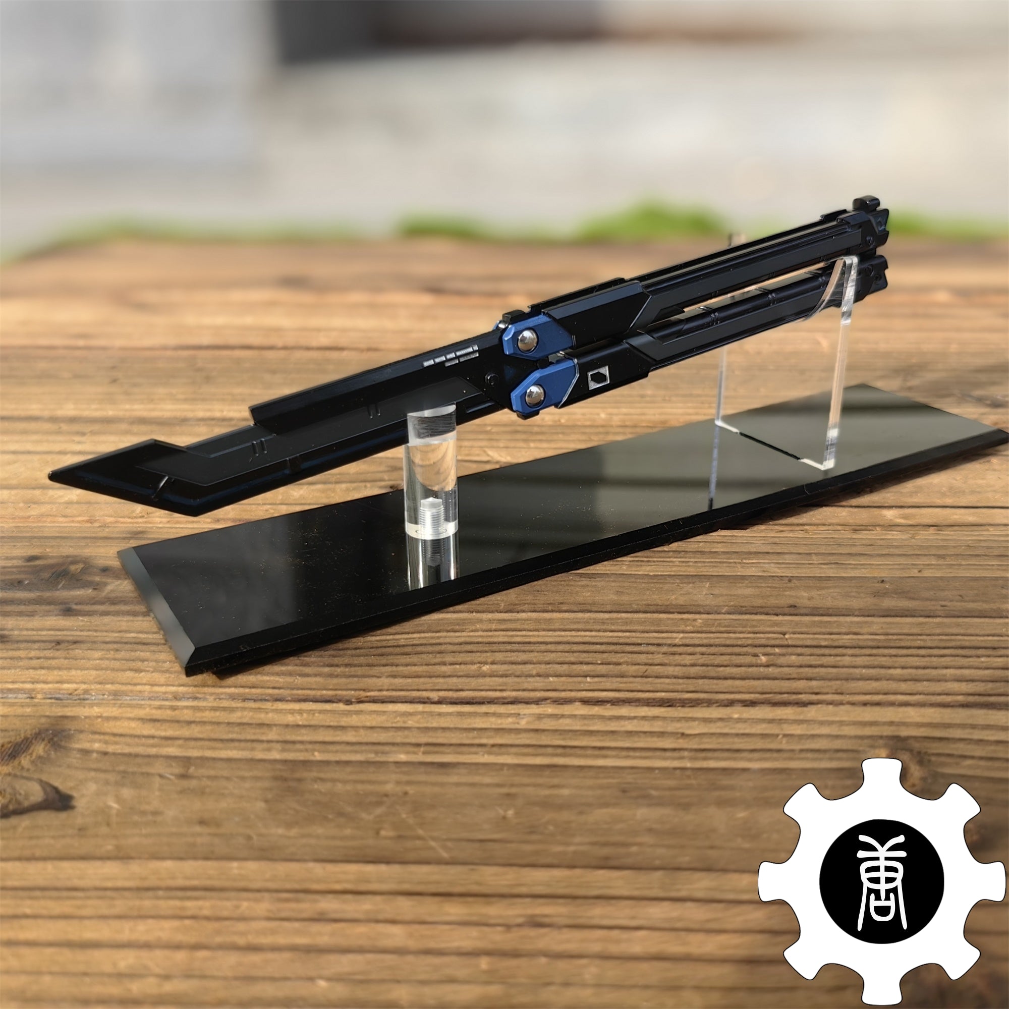 RGX Knife Metal Blunt Blade Butterfly Trainer Cosplay Prop Game Replica ...