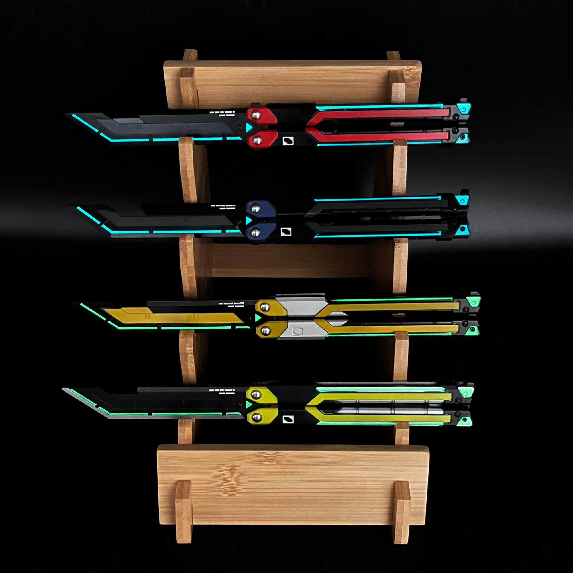 RGX Knife Metal Blunt Blade Butterfly Trainer Cosplay Prop Game Replica ...