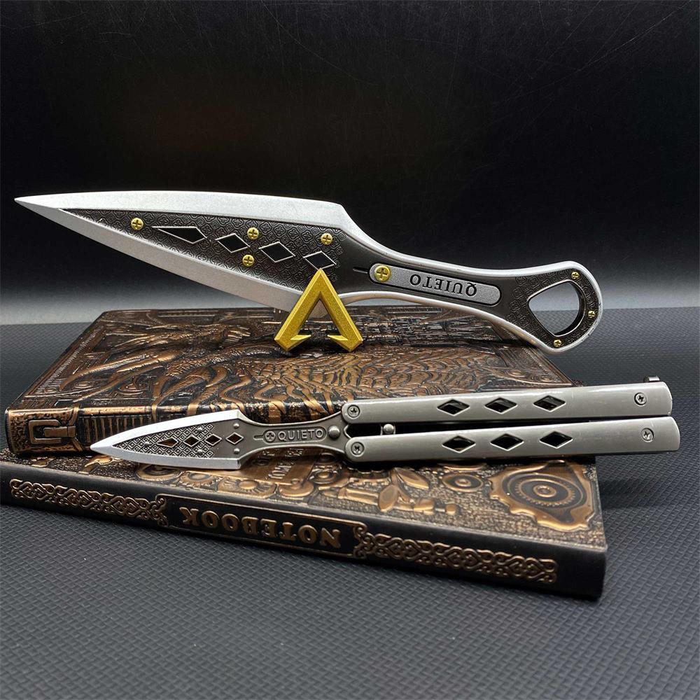 White Wraith Kunai Wraith Blunt Blade Balisong 2 in 1 Pack – Leones ...